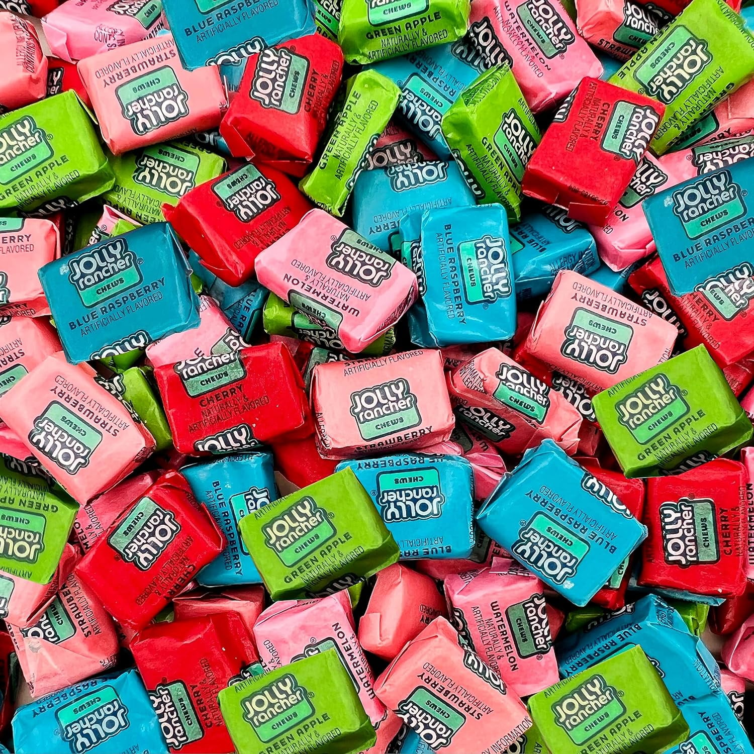 JOLLY RANCHER Chews, Assorted Fruit Candy, Bulk Pack 2 Pounds (About ...