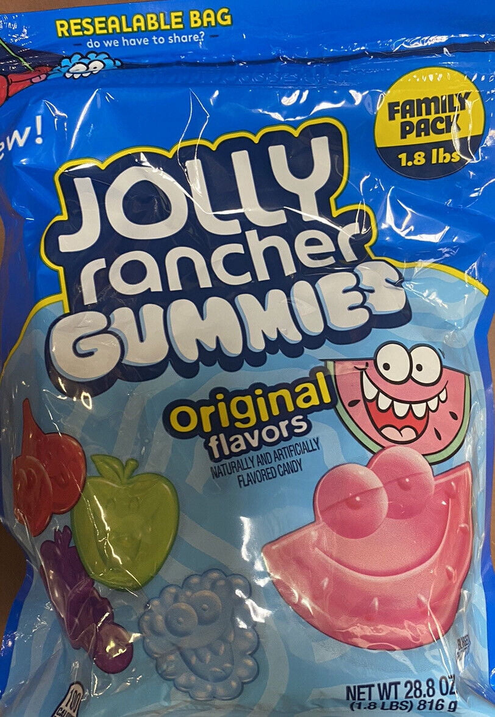 JOLLY RANCHER Gummies ORIGINAL FLAVORS 28.8 oz Resealable Bag FAMILY ...