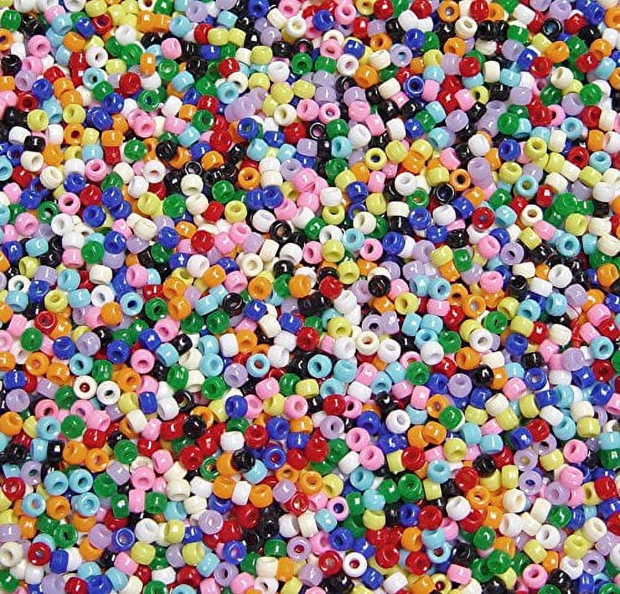 JOLLY STORE Crafts Multi Colors 6.5x4mm Mini Pony Beads, 1,000pc ...