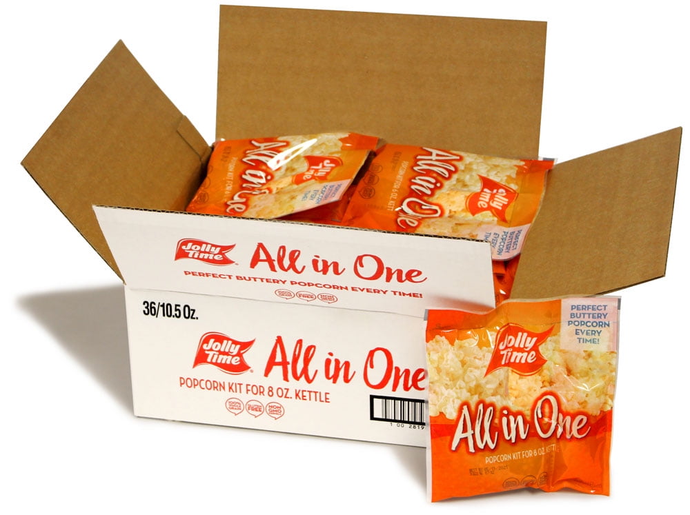JOLLY TIME 10.5 oz. All-In-One Popcorn Kit, 36 ct - Walmart.com