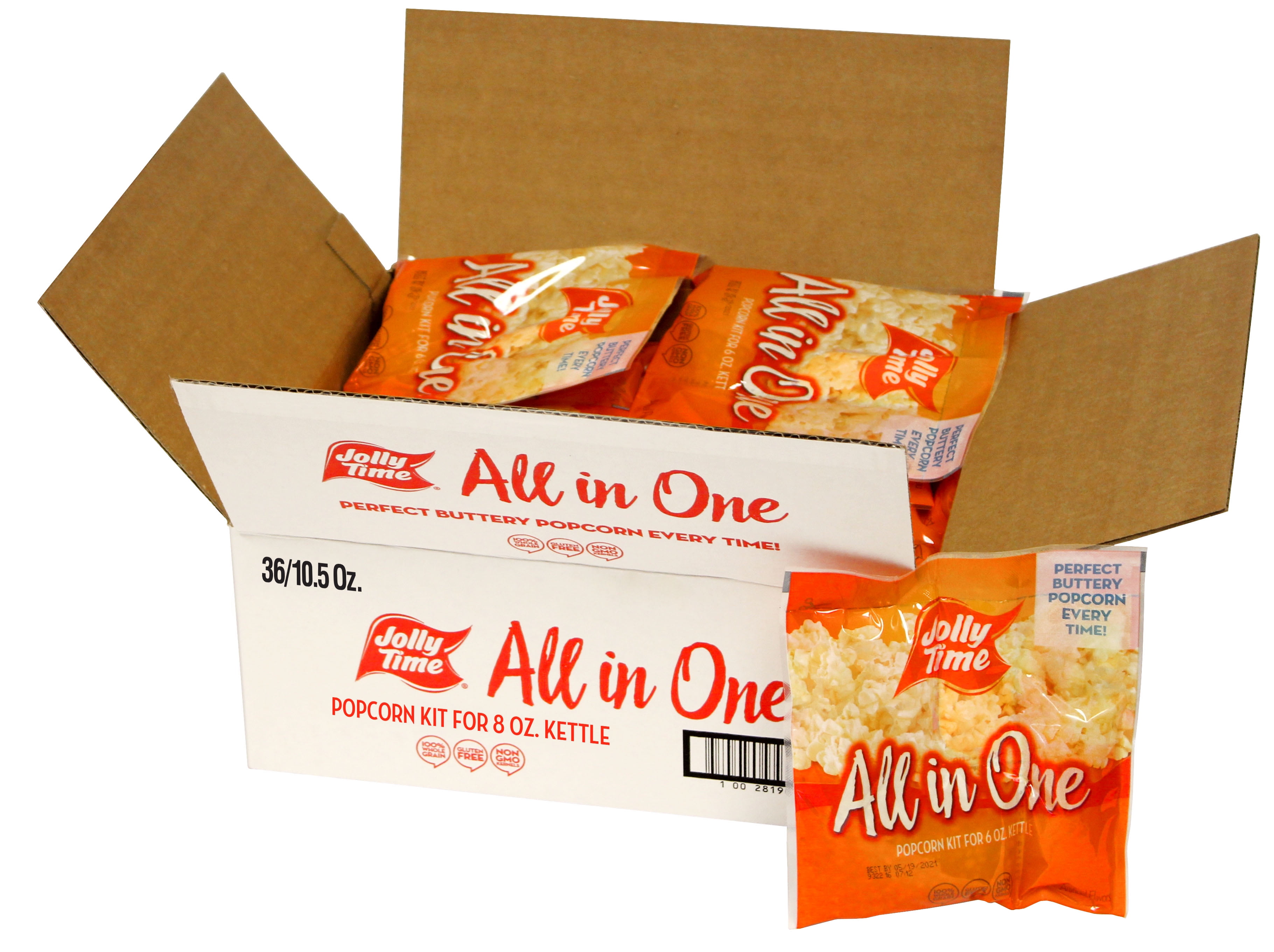 JOLLY TIME 36/10.5 oz Walmart All-in-One Popcorn Kits - Walmart.com