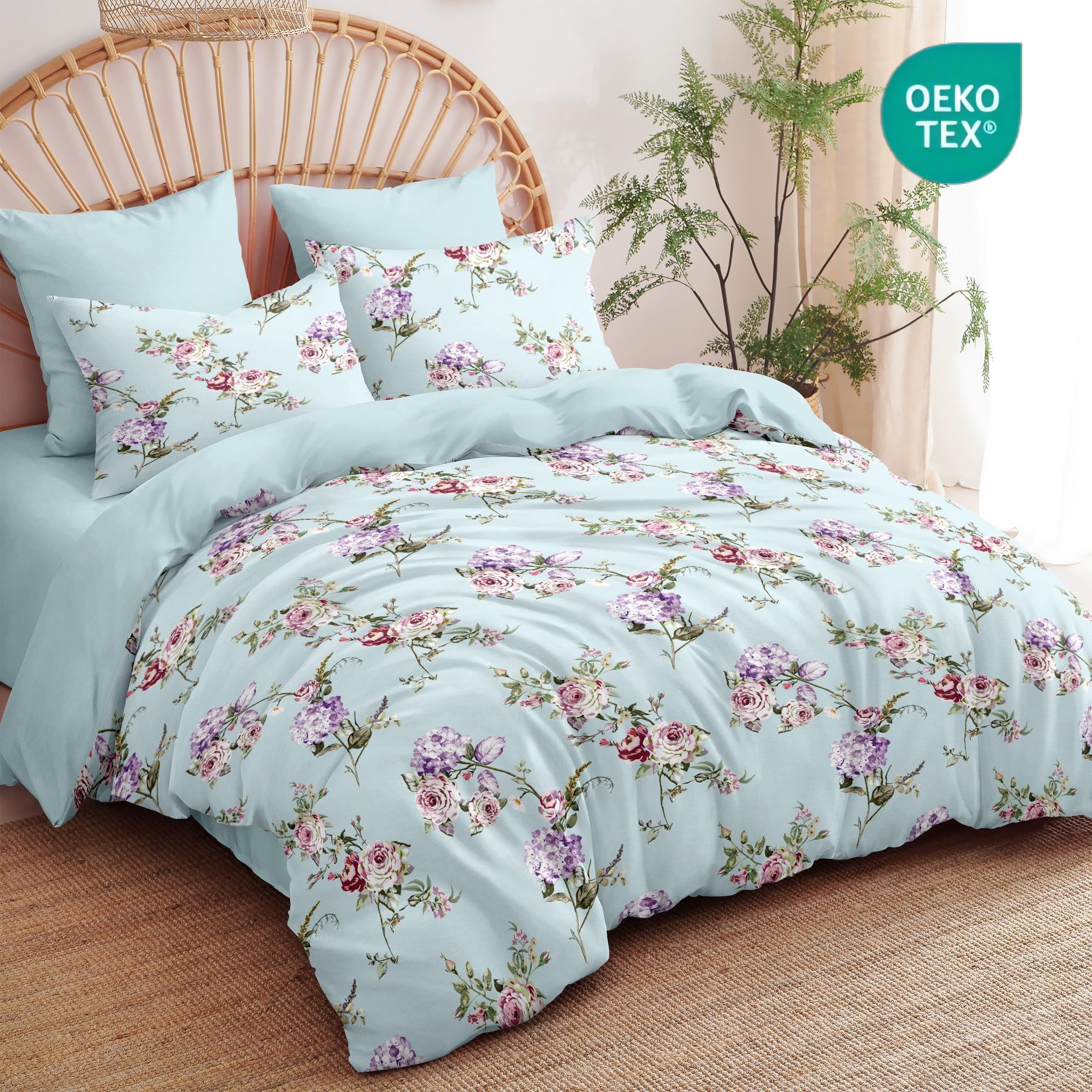 JOLUSERE Rich Floral King Comforter Sets, 3 Pieces Chic Garden Style ...