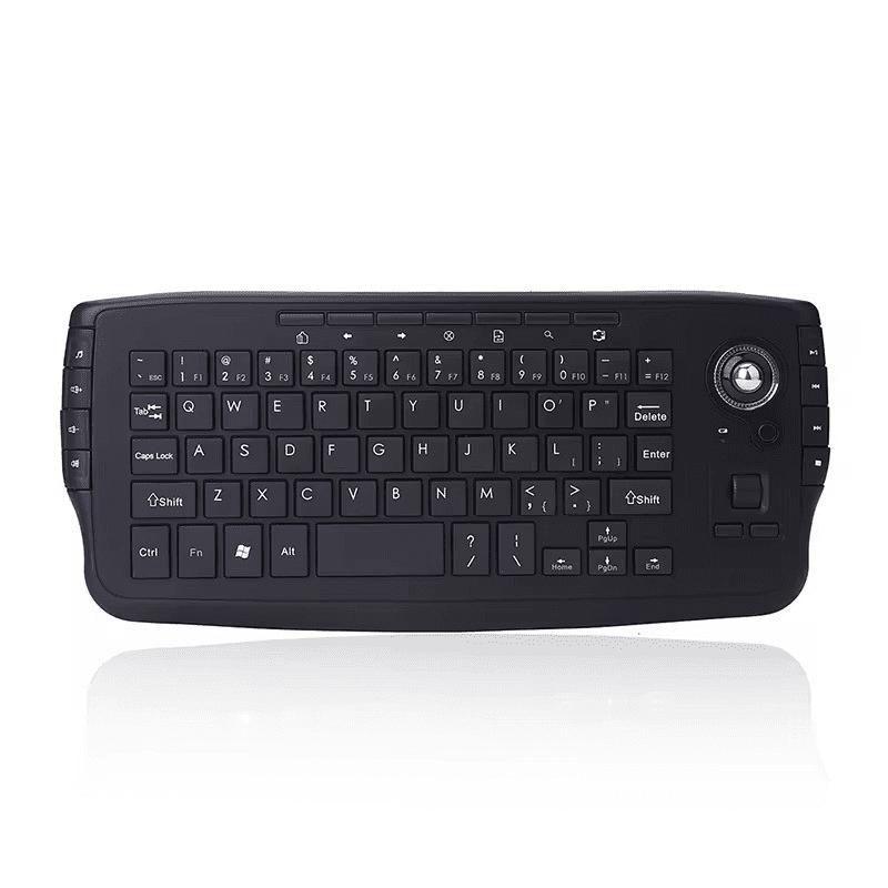 JOMAA Wireless Trackball Keyboard 2.4G Mini Keyboard Music Ergonomic ...