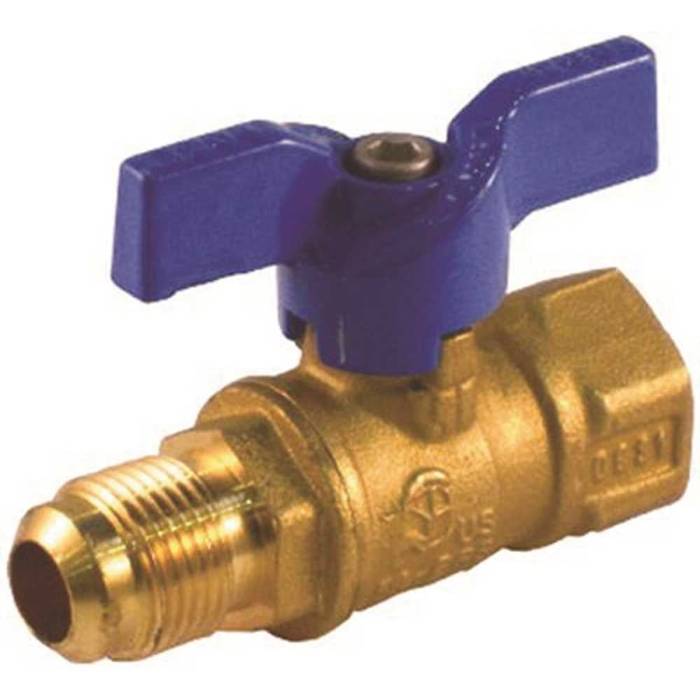 JOMAR INTERNATIONAL 101-601 1/2 in. Flare X 3/8 in. Flare Gas Ball ...
