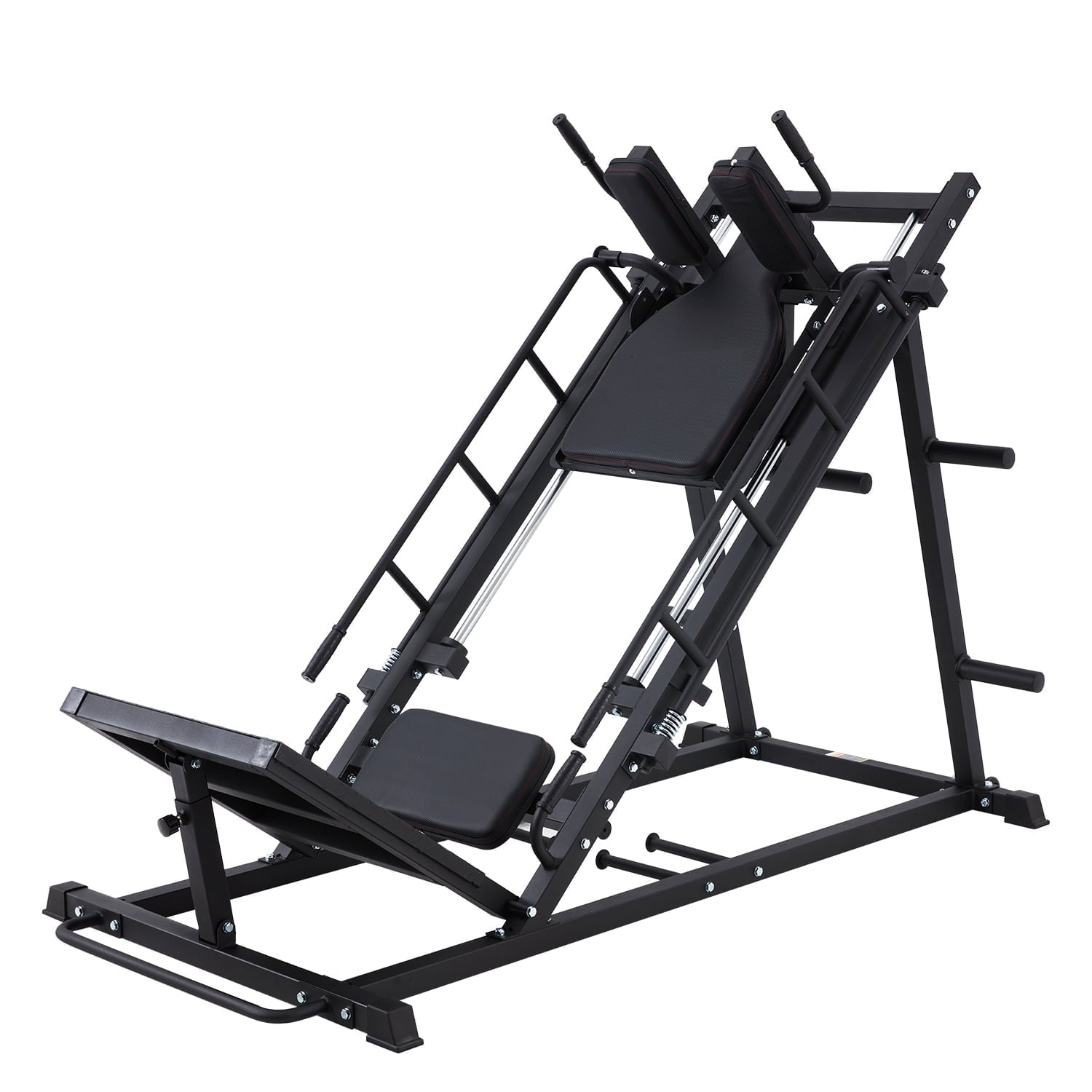 JOMEED 2-IN-1 Leg Press Hack Squat Machine Home Gym, 45° Dual Frame ...