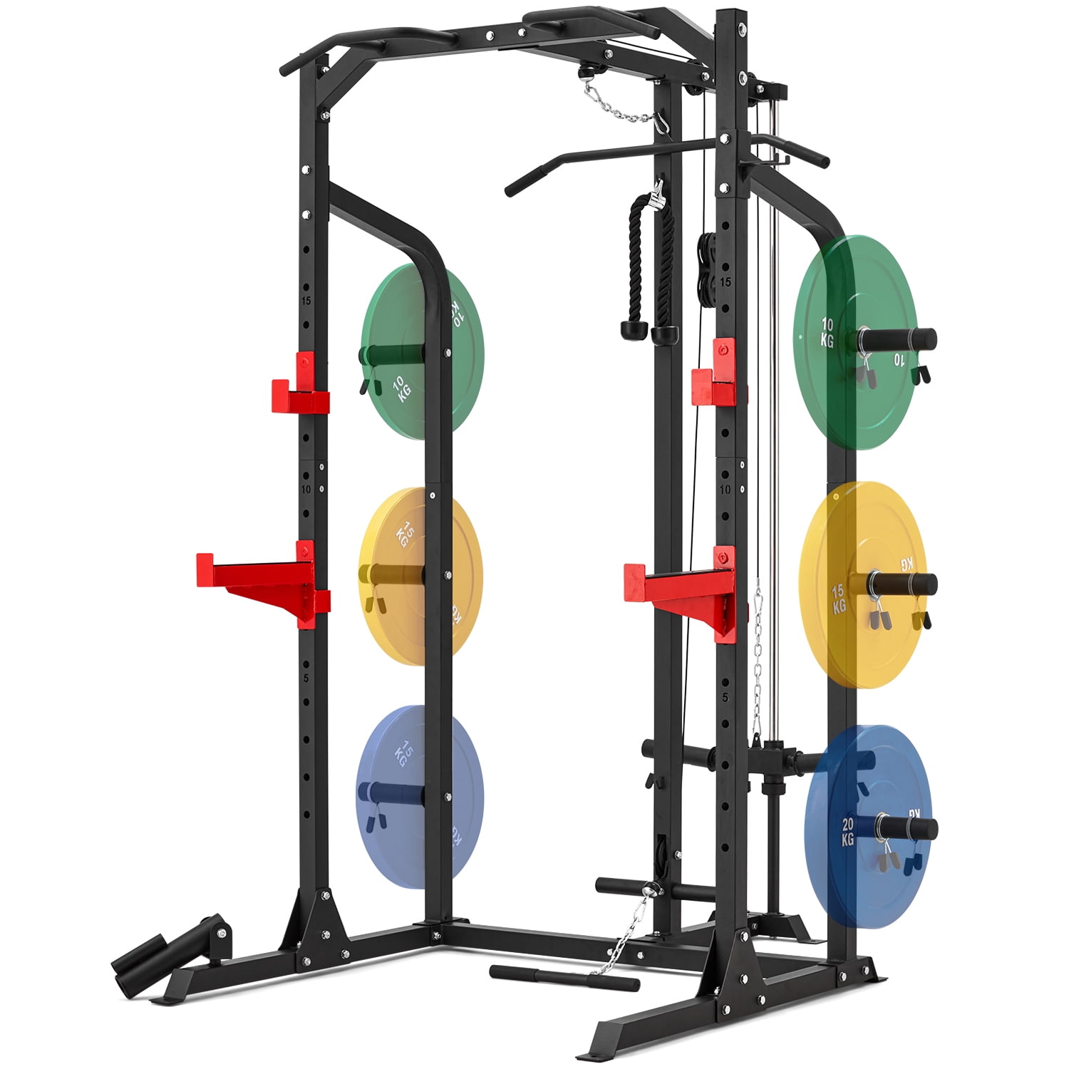 JOMEED Half Rack Squat Rack for Weight Lifting, 1000LBS Capacity Power ...