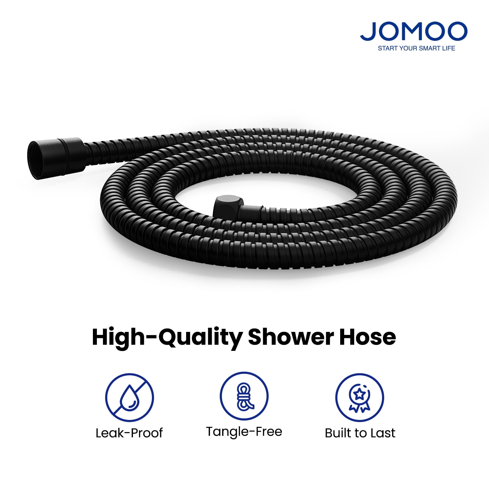 JOMOO Shower Hose Extra Long 98 Inches Flexible Stainless Steel Handheld Shower Head Hose with ...