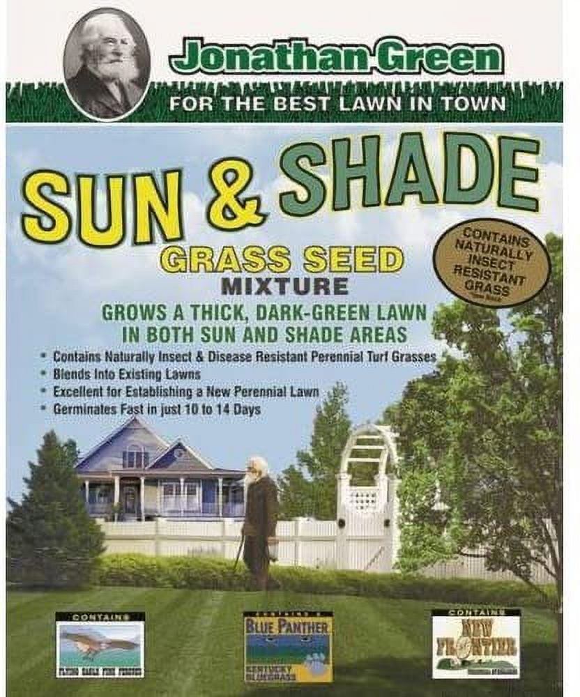 Jonathan Green Sun and Shade Grass Seed Turf - Partial Shade - 7 lb ...