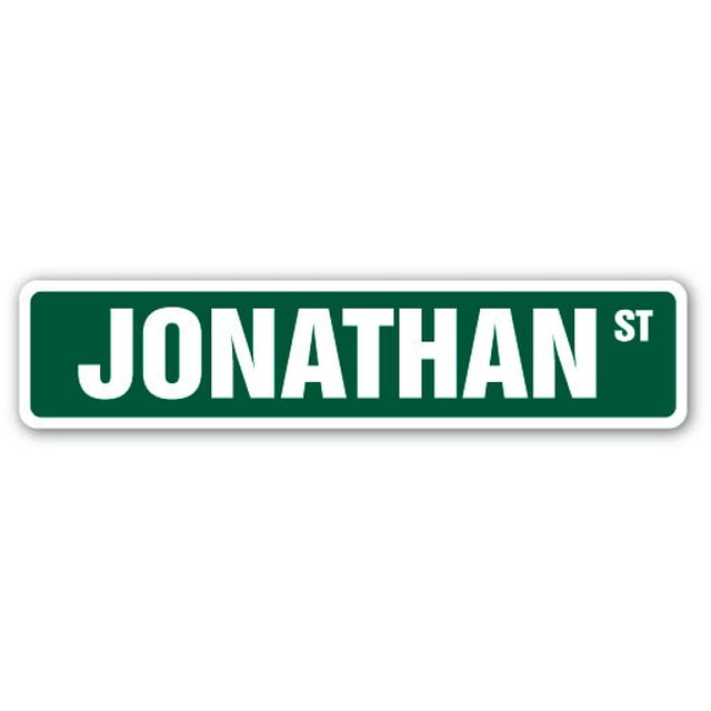 JONATHAN Street Sign Childrens Name Room Sign | Indoor/Outdoor | 36 ...