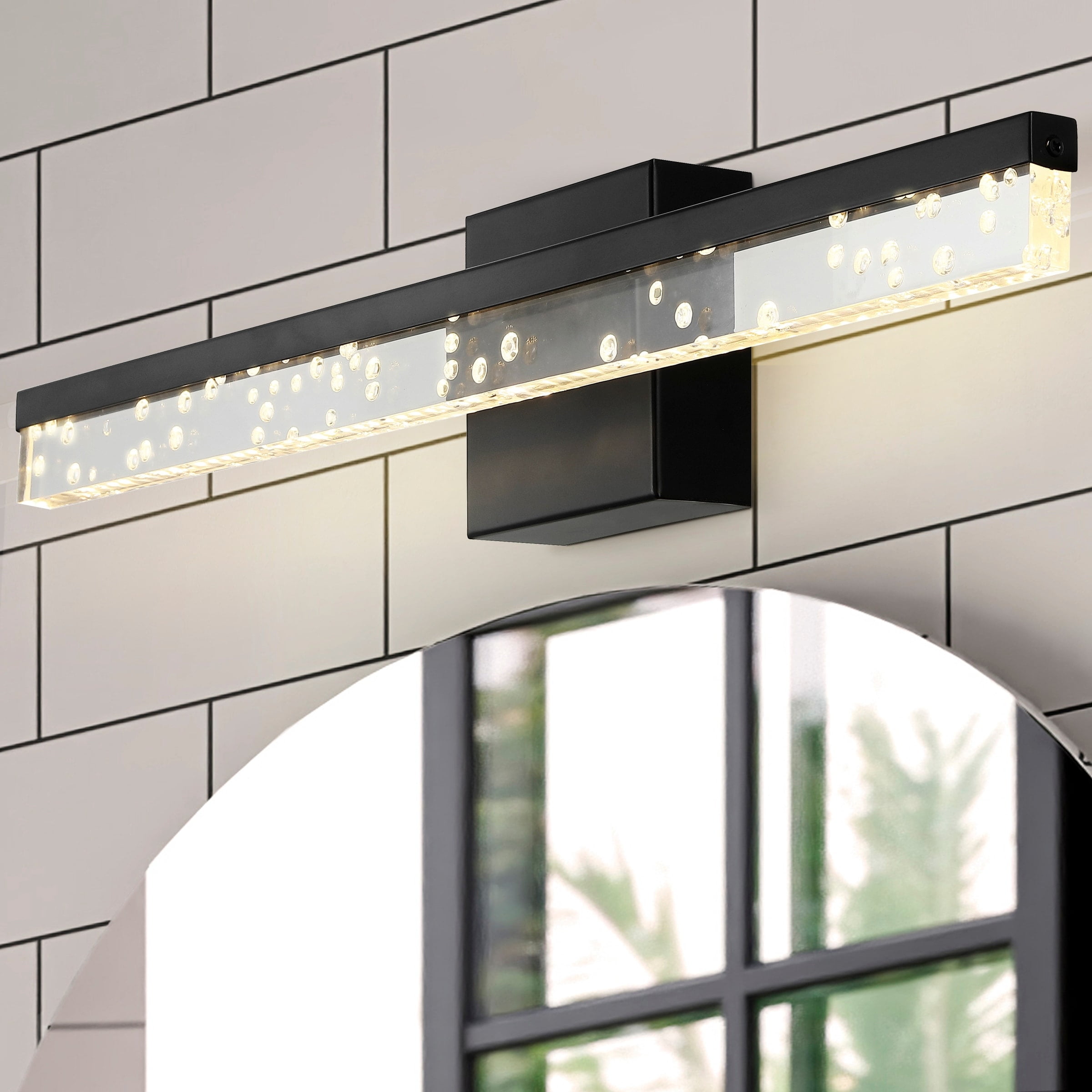 JONATHAN Y Baxter 22" 1-Light Modern Contemporary 360-Degree Rotatable ...