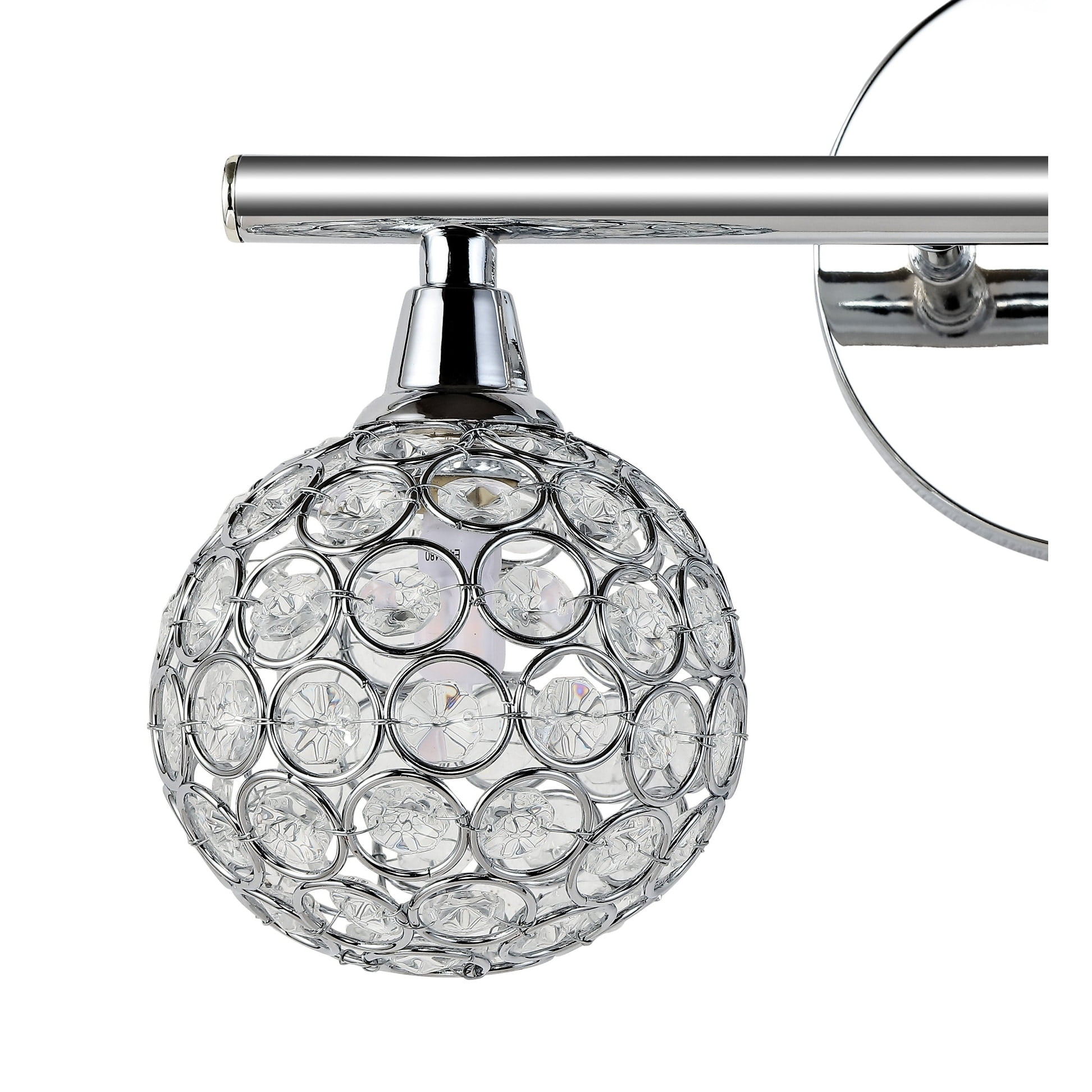 JONATHAN Y Beverly Iron/Glass Contemporary Glam LED Vanity Light, by ...
