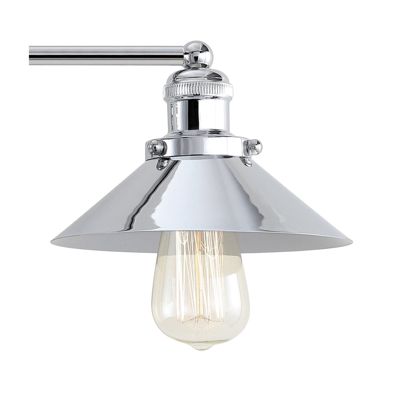 JONATHAN Y Florence Metal Shade Sconce, by 2-Light - Chrome - Walmart.com