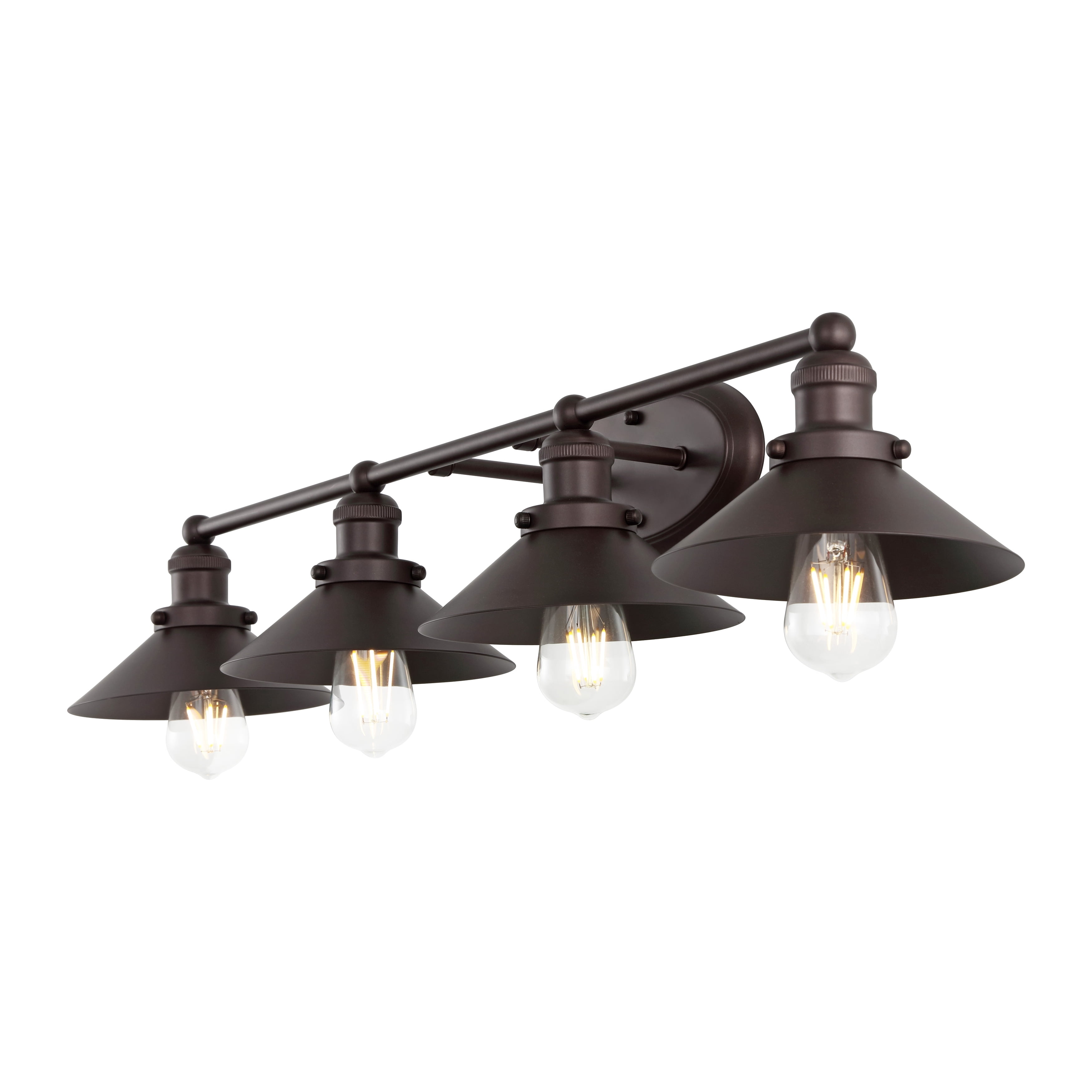 JONATHAN Y Florence Metal Shade Sconce, by 4-Light - Oil Rubbed Bronze ...