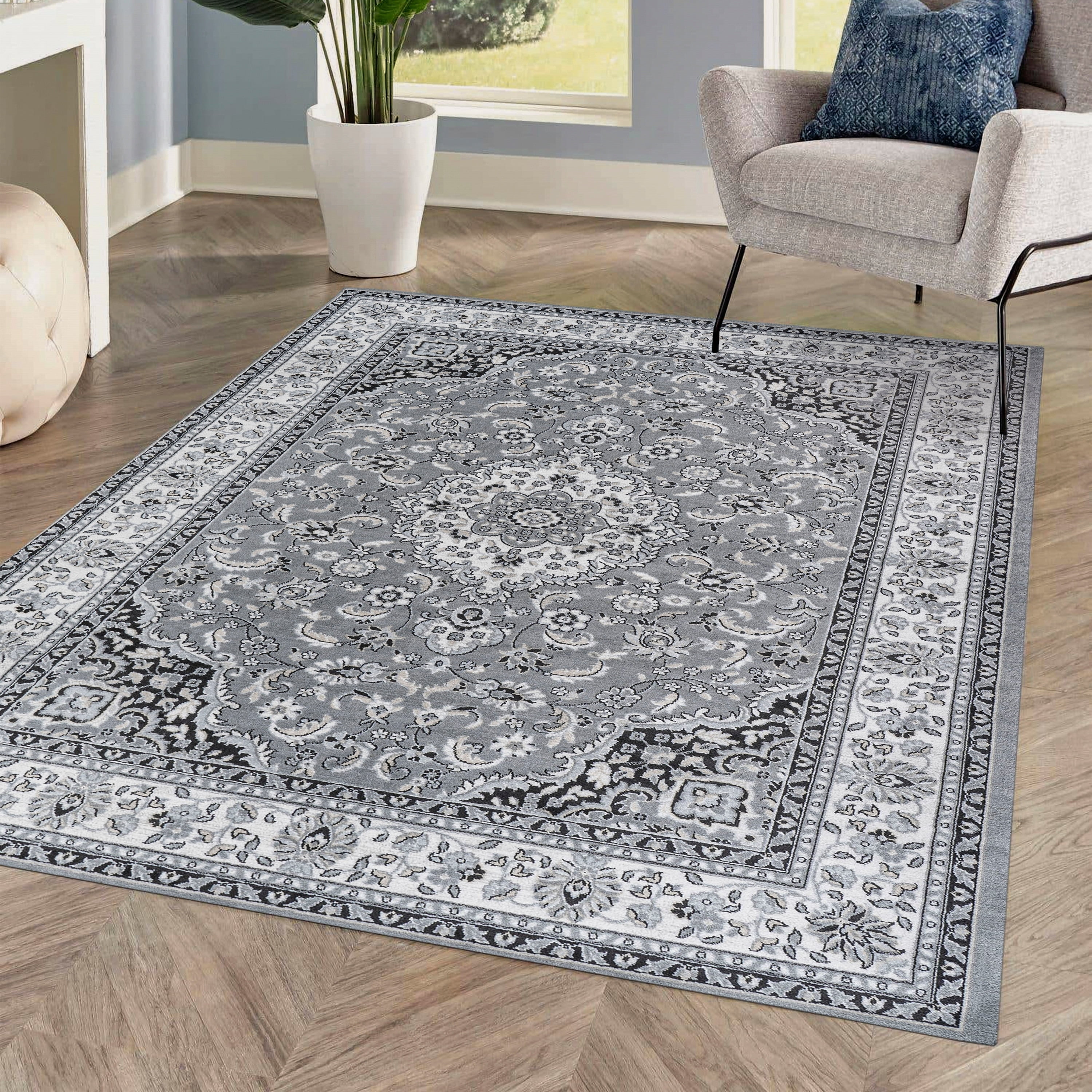 JONATHAN Y JONATHAN Y Acanthus Modern Persian Floral Area Rug 3 X 5 ...