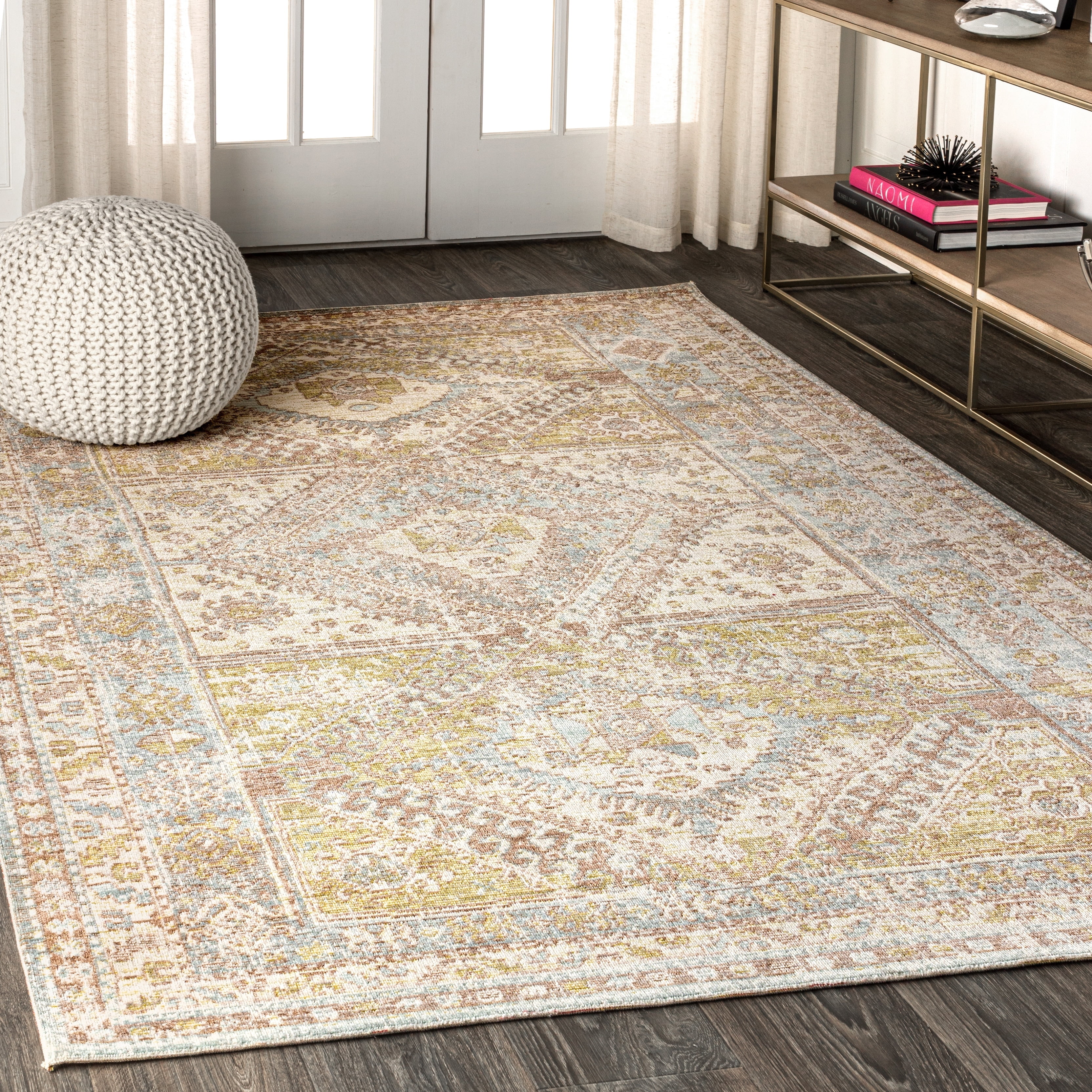 JONATHAN Y JONATHAN Y Alhambra Ornate Geometric Medallion Area Rug 5 X ...