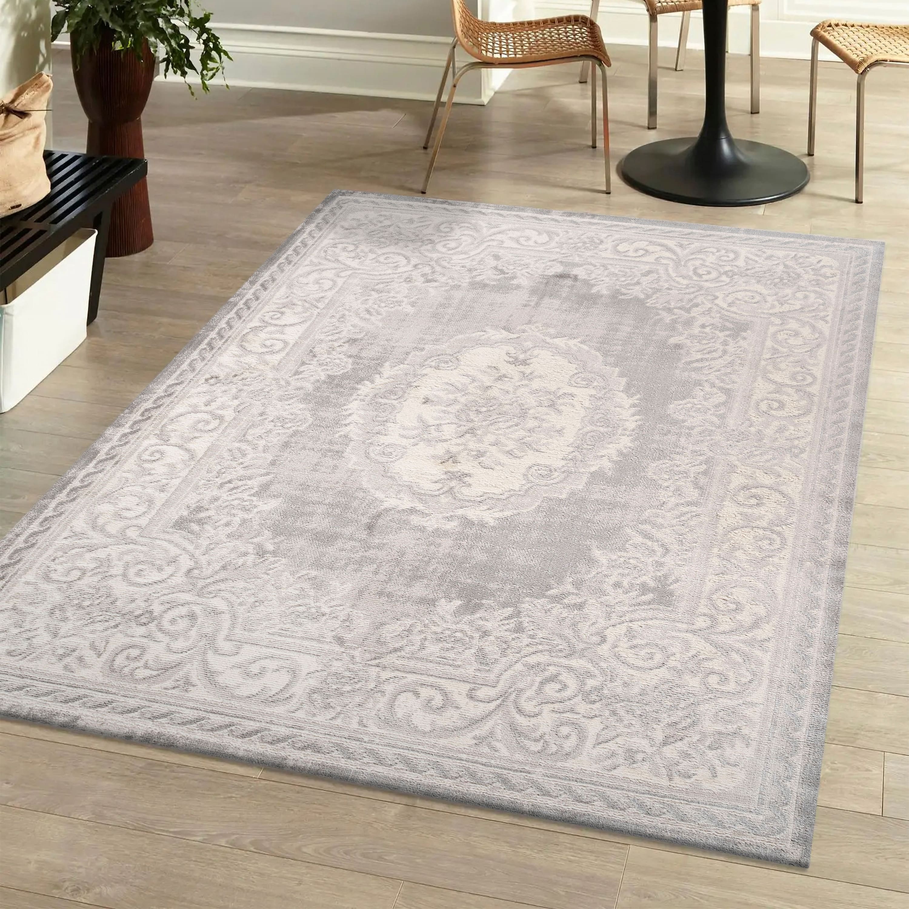 JONATHAN Y JONATHAN Y Amir Cottage Medallion Area Rug 8 X 10 - Ivory ...
