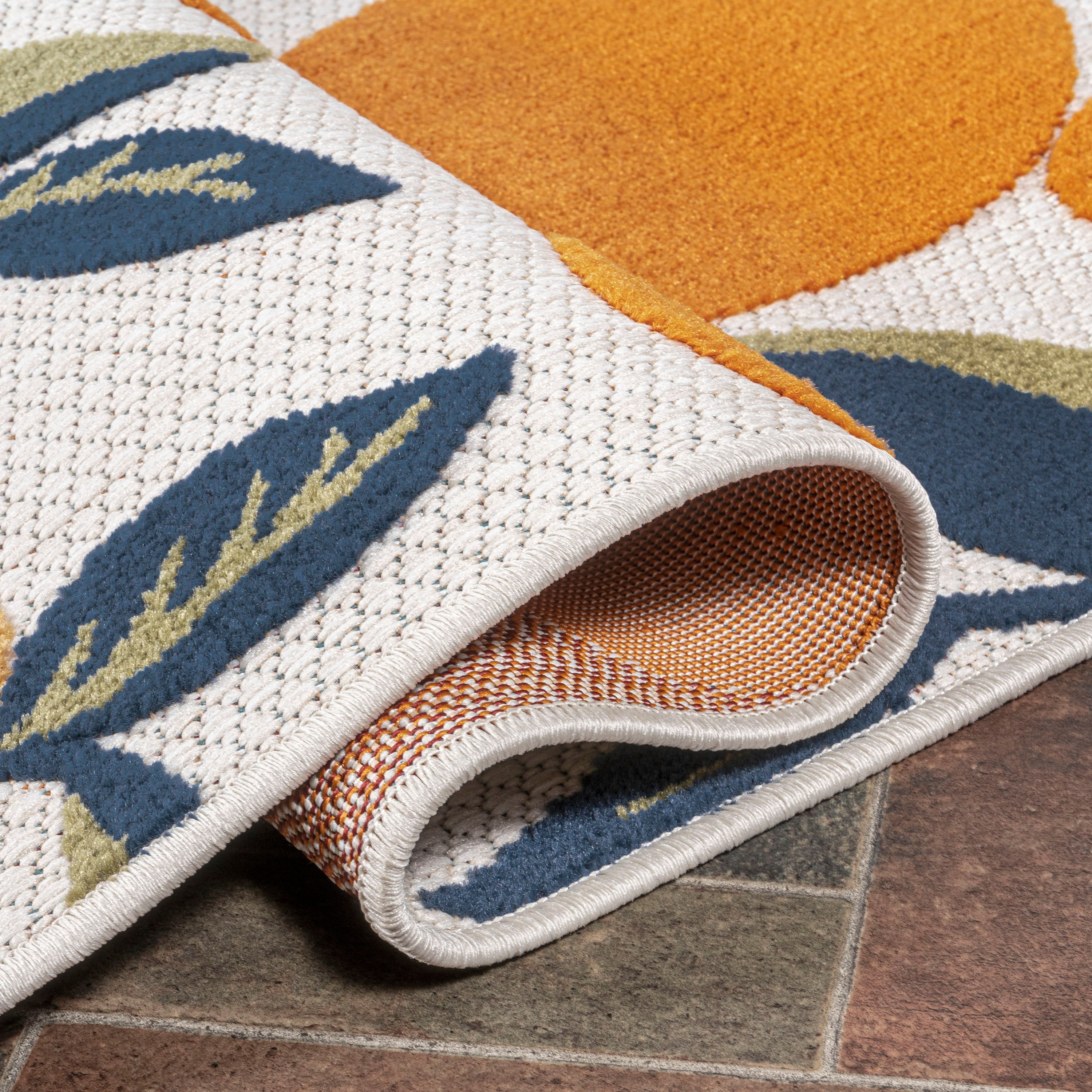 JONATHAN Y JONATHAN Y Flora Bold Lemon High-Low Indoor/Outdoor Area Rug 4 X 6 - Walmart.com