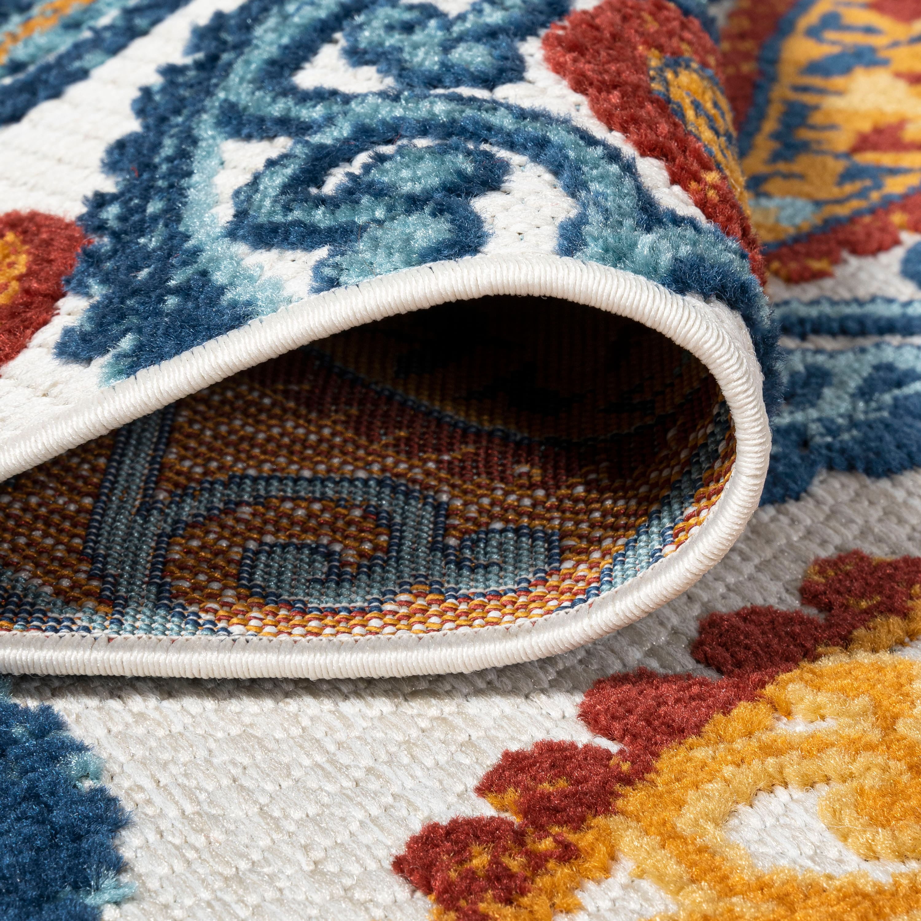 JONATHAN Y JONATHAN Y Gordes Paisley High-Low Indoor/Outdoor Area Rug 4 ...