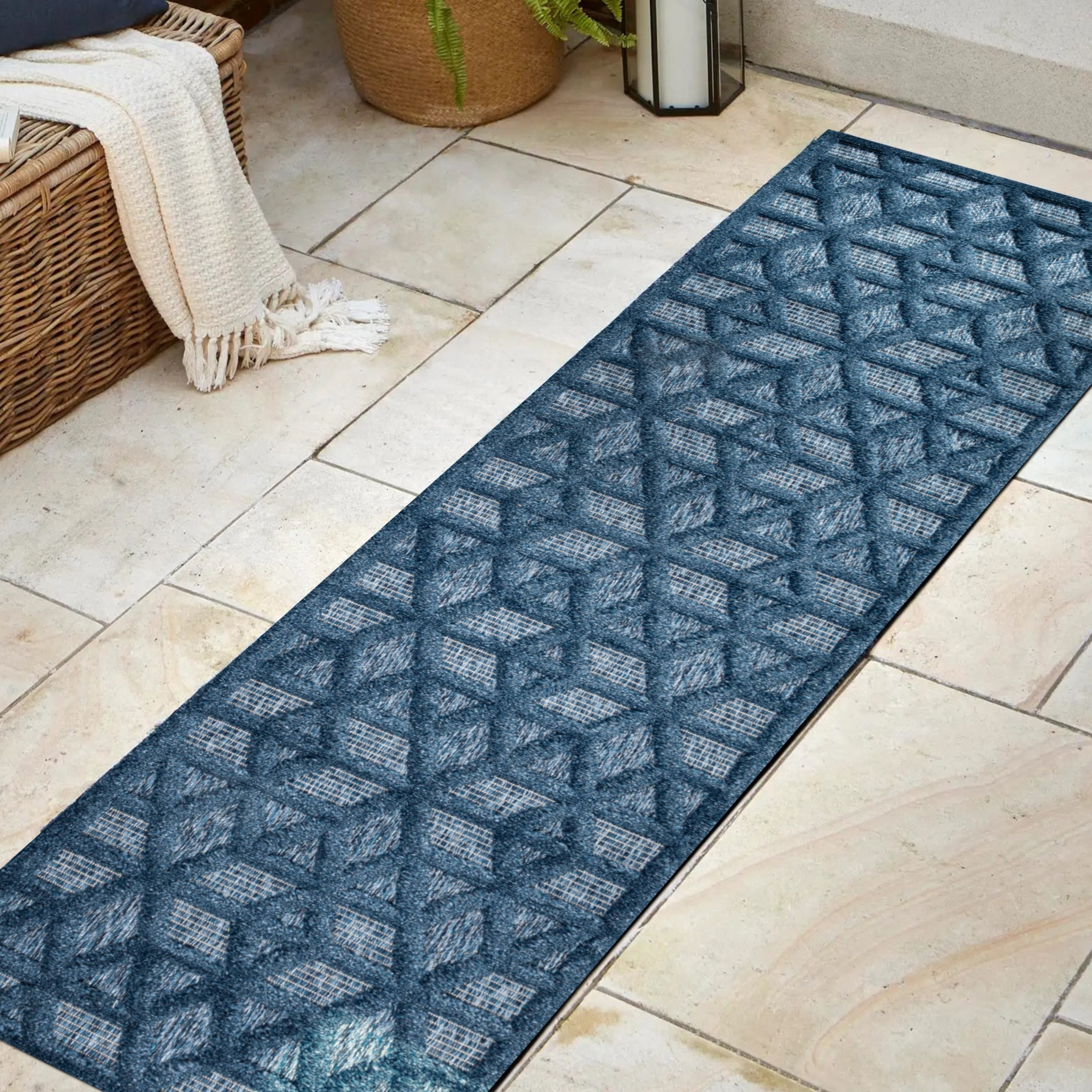 JONATHAN Y JONATHAN Y Peralta Neutral Geometric Indoor/Outdoor Area Rug ...