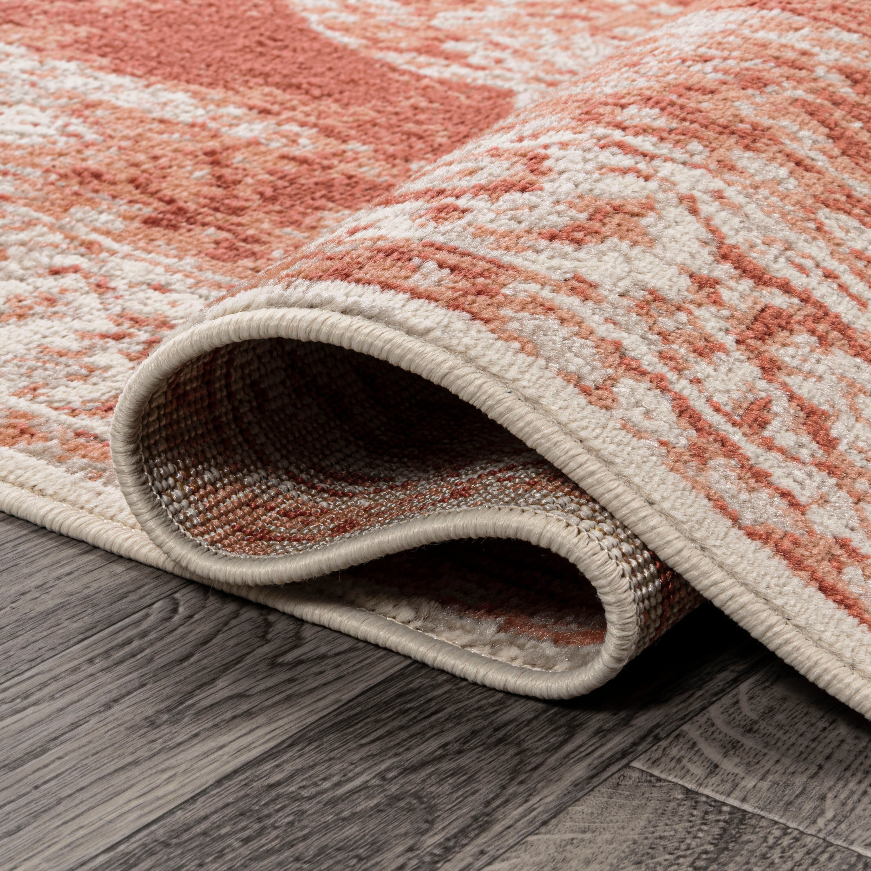 JONATHAN Y JONATHAN Y Soleiman Cottage Medallion Area Rug 2 X 8 - Peach ...