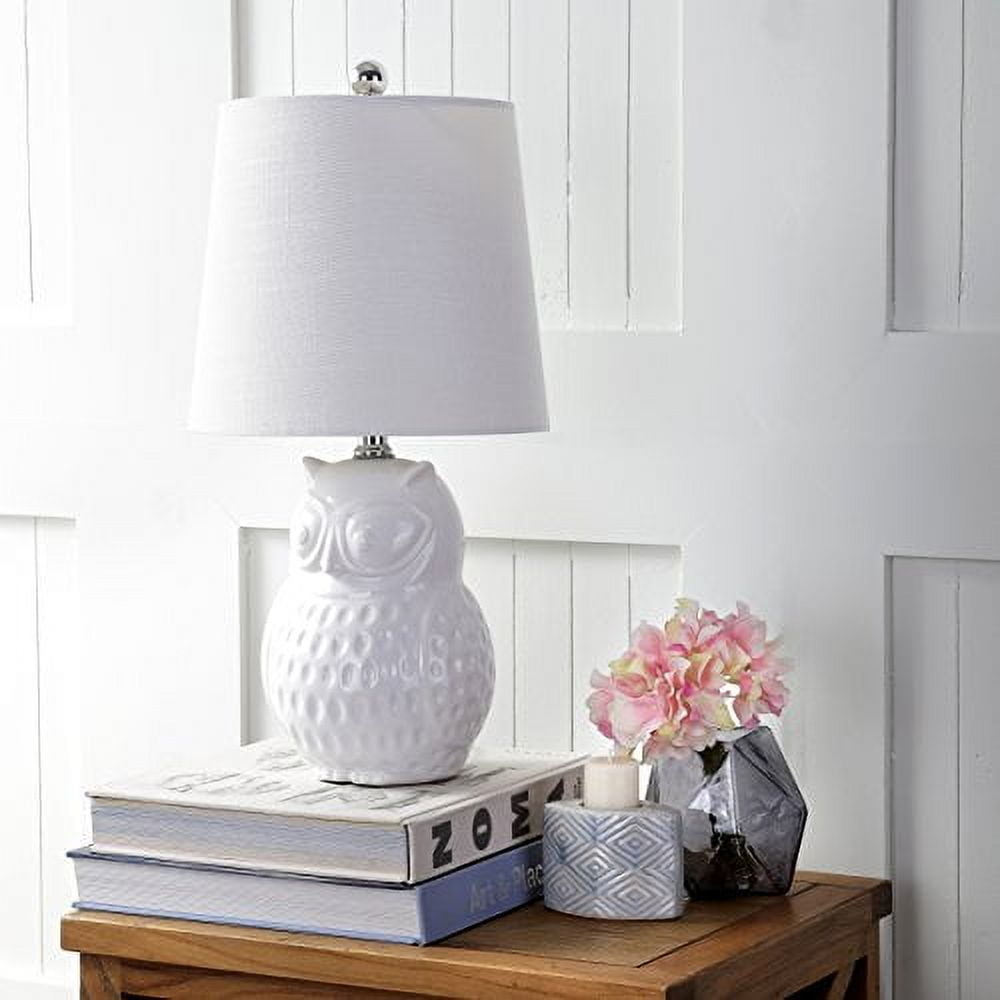 JONATHAN Y JYL1026A Hoot 20.5" Ceramic Mini LED Table Lamp, Cottage ...