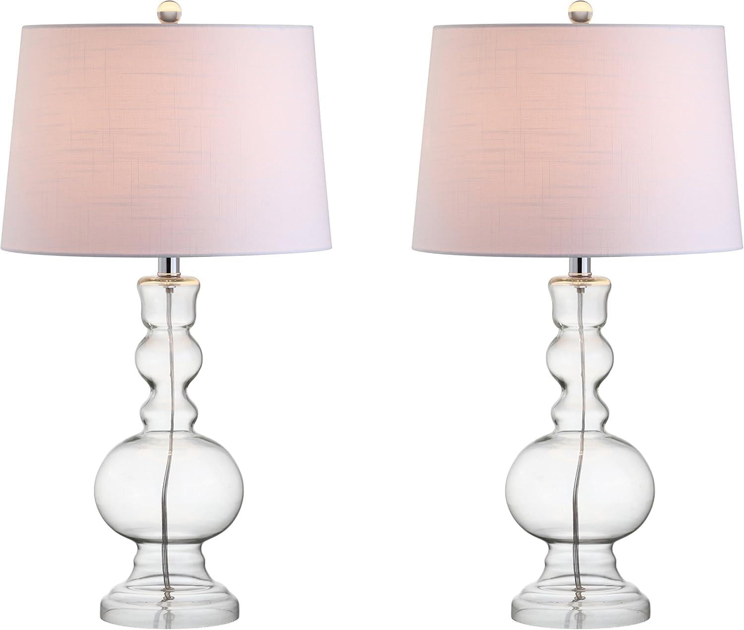 JONATHAN Y JYL1061B-SET2 Set of 2 Table Lamps Genie 28.5" Glass LED ...