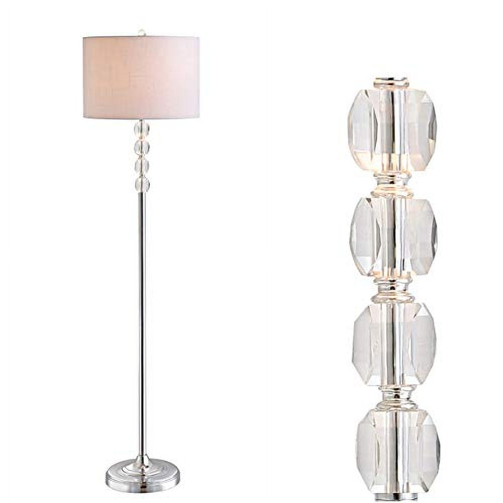 JONATHAN Y JYL2028A Aubrey 59.5" Crystal/Metal LED Floor Lamp Contemporary,Glam,Transitional for ...