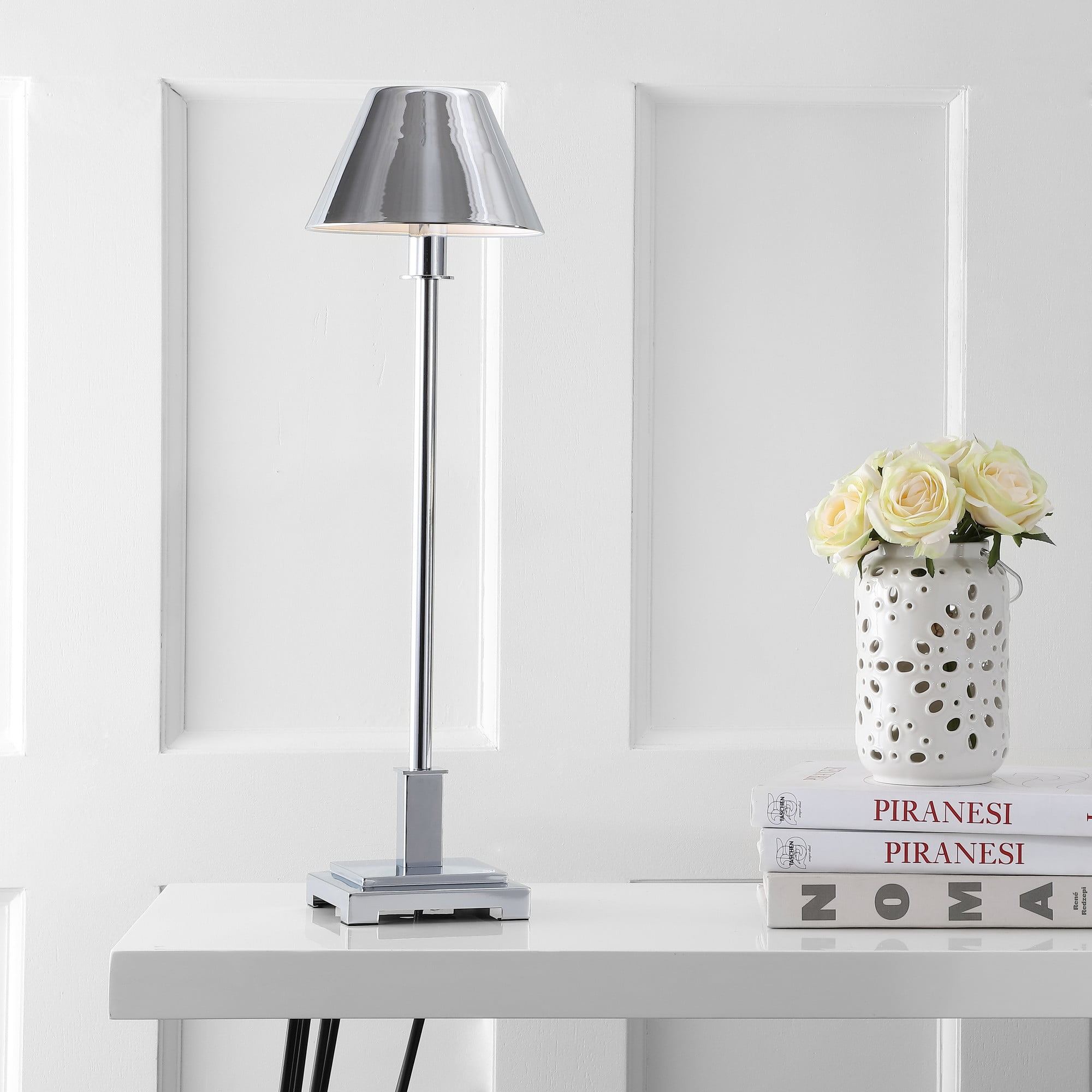 JONATHAN Y JYL6006A Roxy 26" Metal Shade LED Table Lamp, Contemporary ...