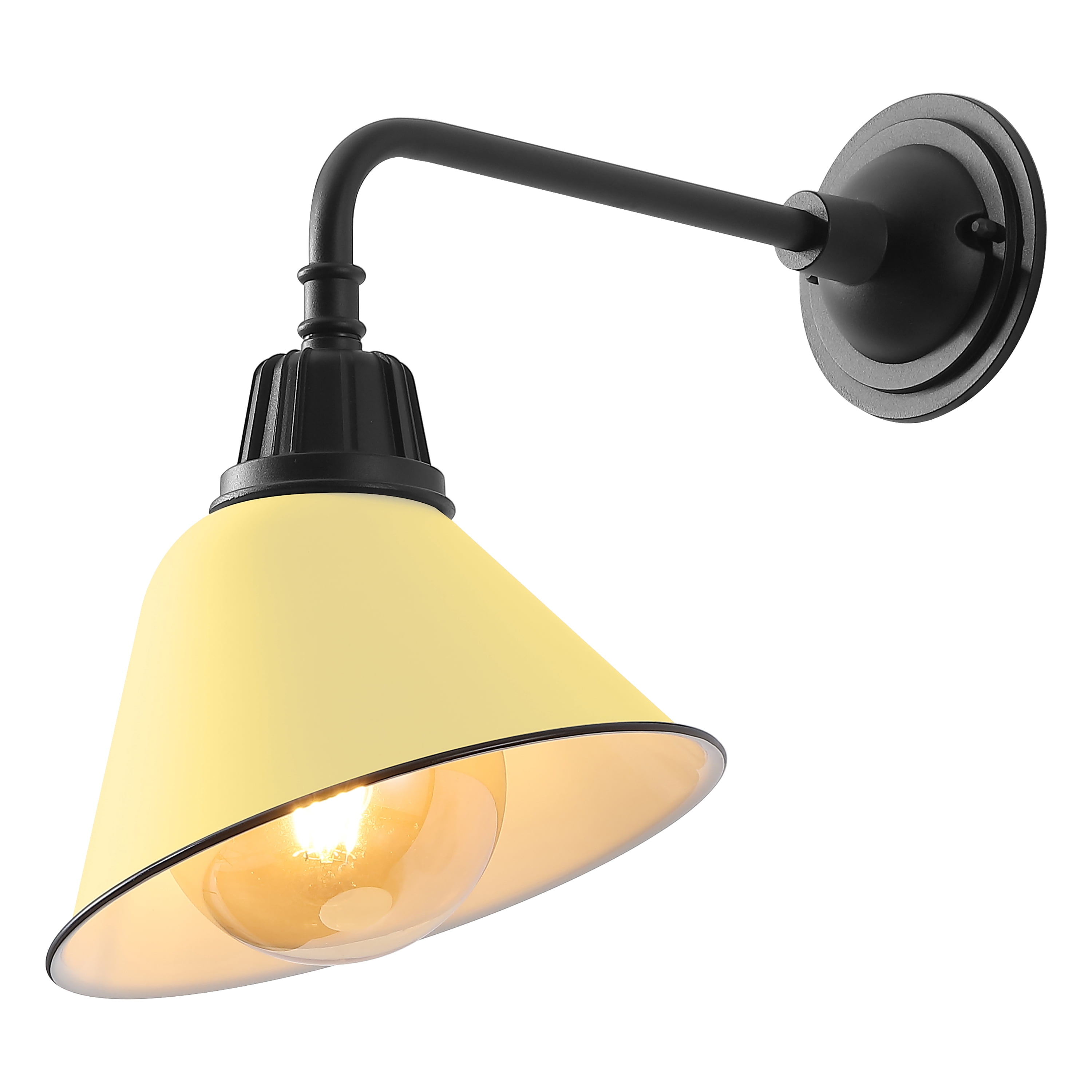 JONATHAN Y Croydon 9.63" 1-Light Farmhouse Industrial Indoor/Outdoor ...