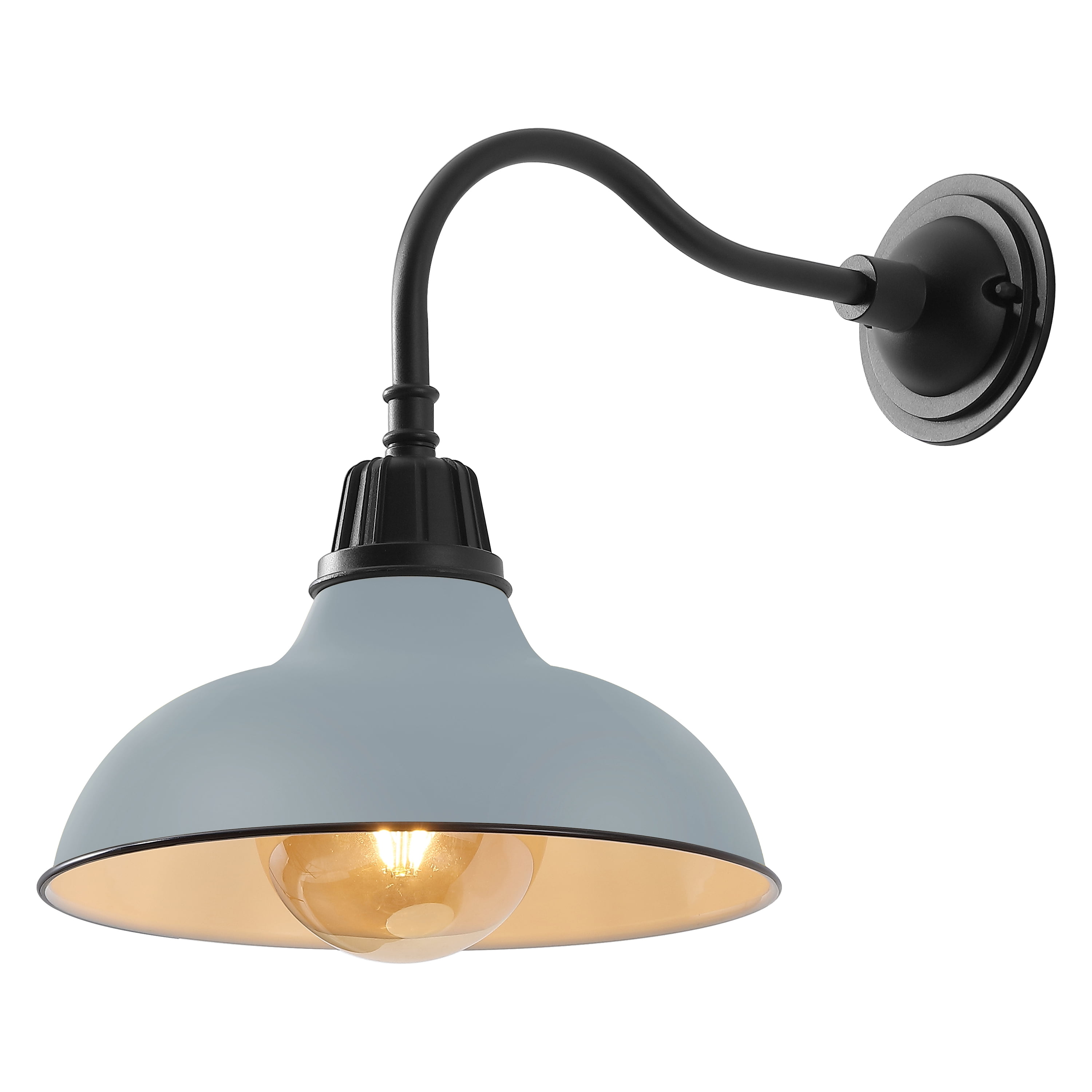 JONATHAN Y Aurora 12.25" 1-Light Farmhouse Industrial Indoor/Outdoor ...