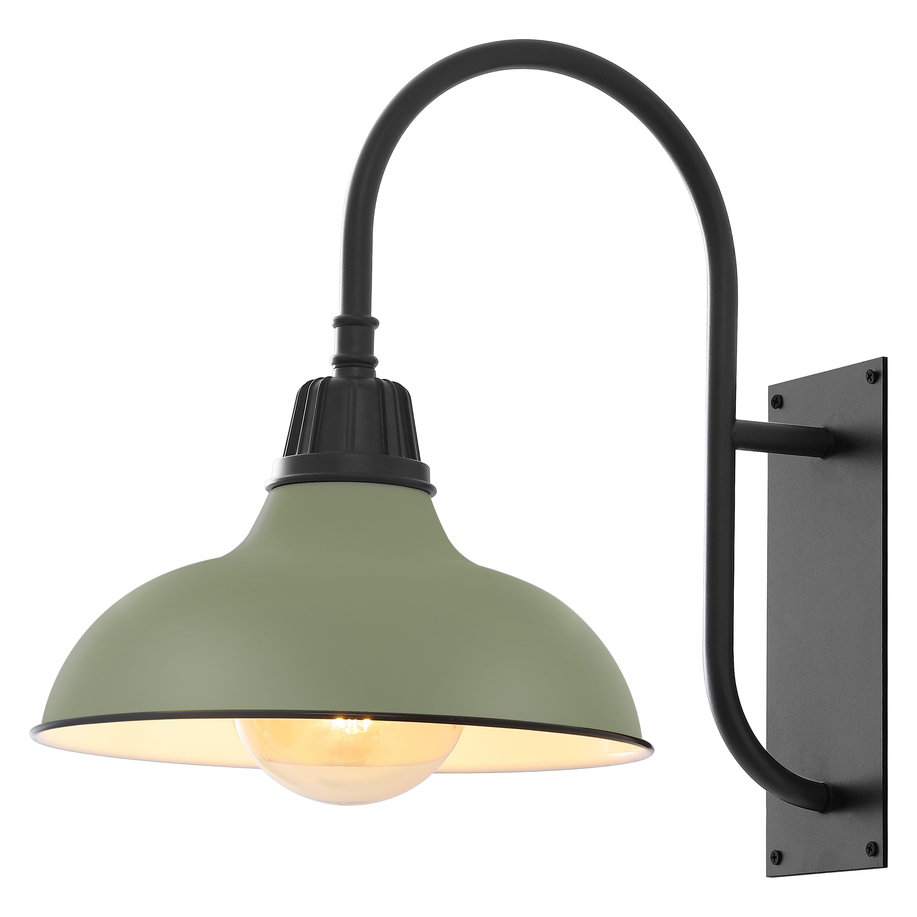 JONATHAN Y Stanley 12.25" 1-Light Farmhouse Industrial Indoor/Outdoor ...