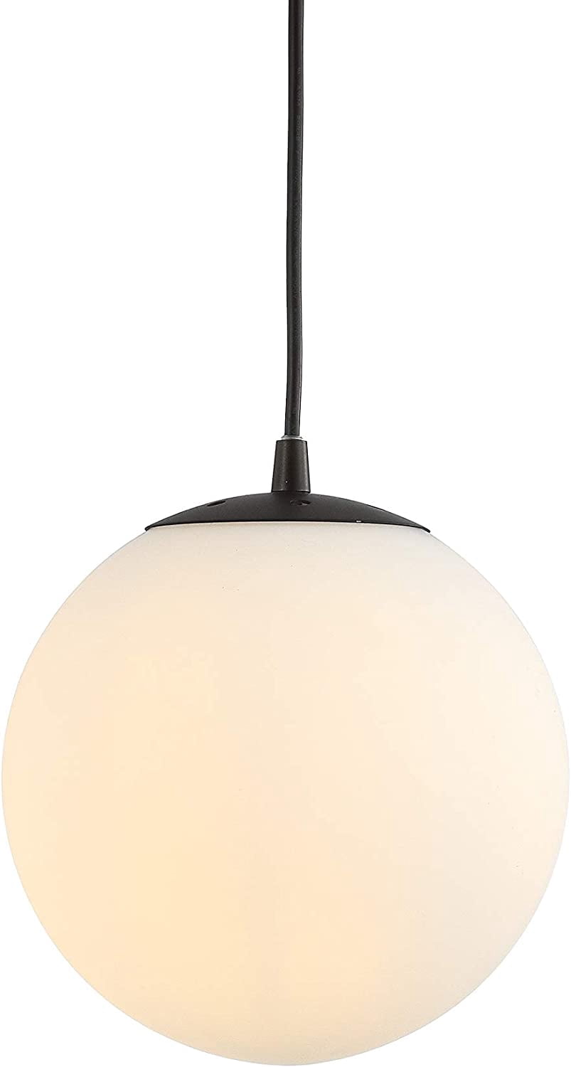 JONATHAN Y JYL9528B Bleecker 7.75" Metal/Glass Globe LED Pendant ...