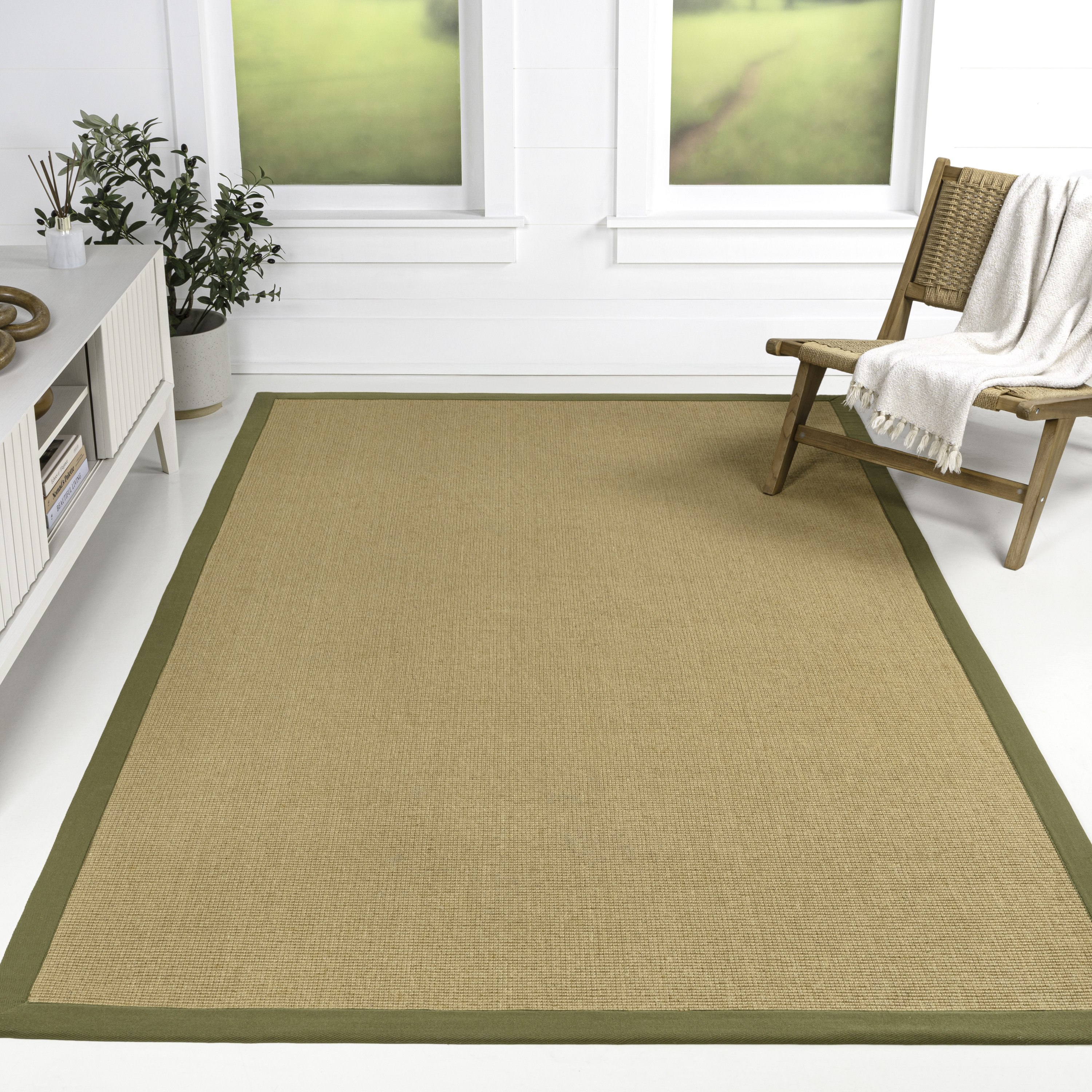 JONATHAN Y KEATON CUSTOM JUTE 8 x 10 Area Rug, Camden Farmhouse Cottage ...