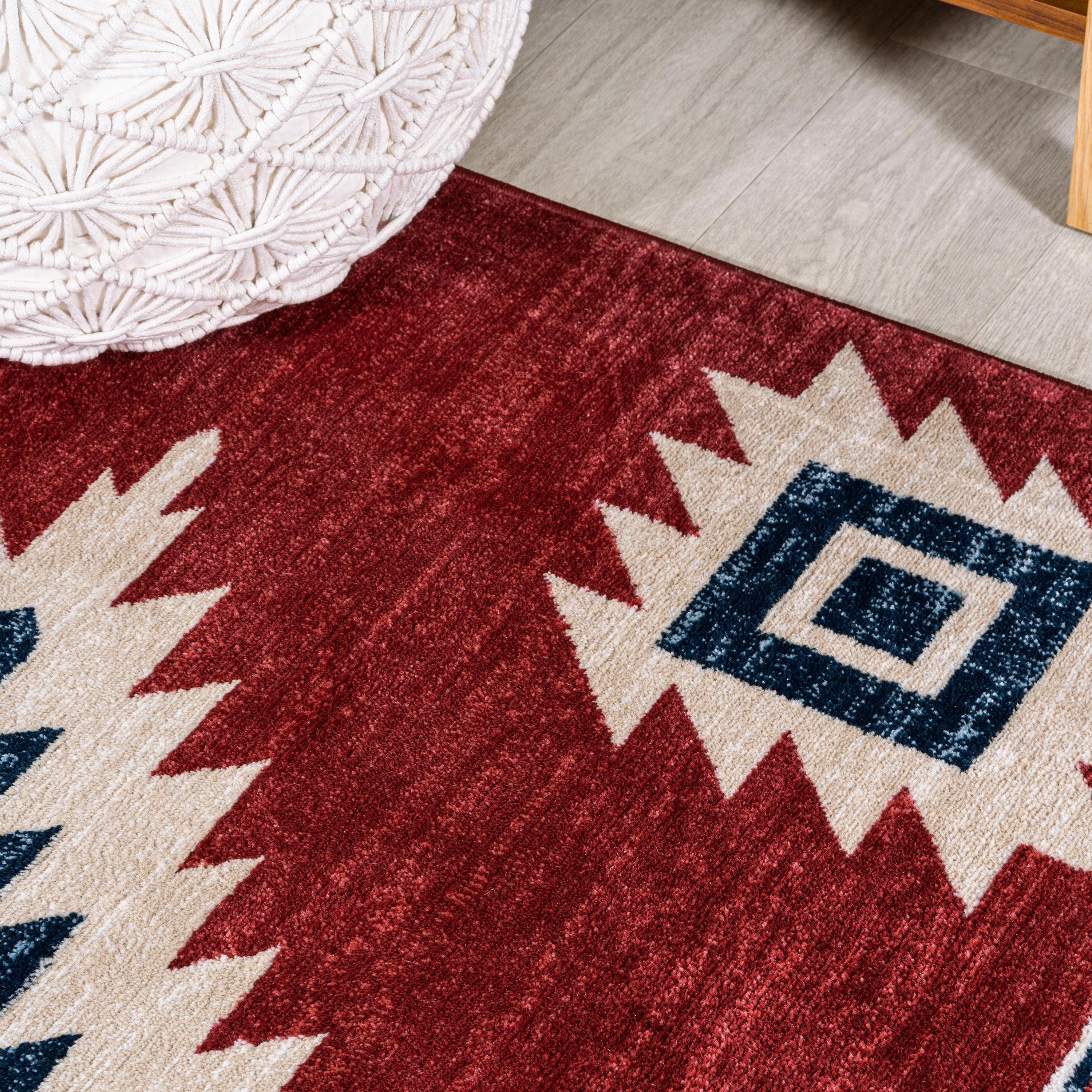 JONATHAN Y Konya High-Low Two-Tone Monstera Leaf Area Rug 2 X 8 ...