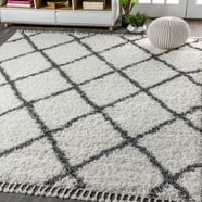 JONATHAN Y MERCER SHAG 2 x 8 Runner Rug, Mercer Plush Tassel Moroccan ...