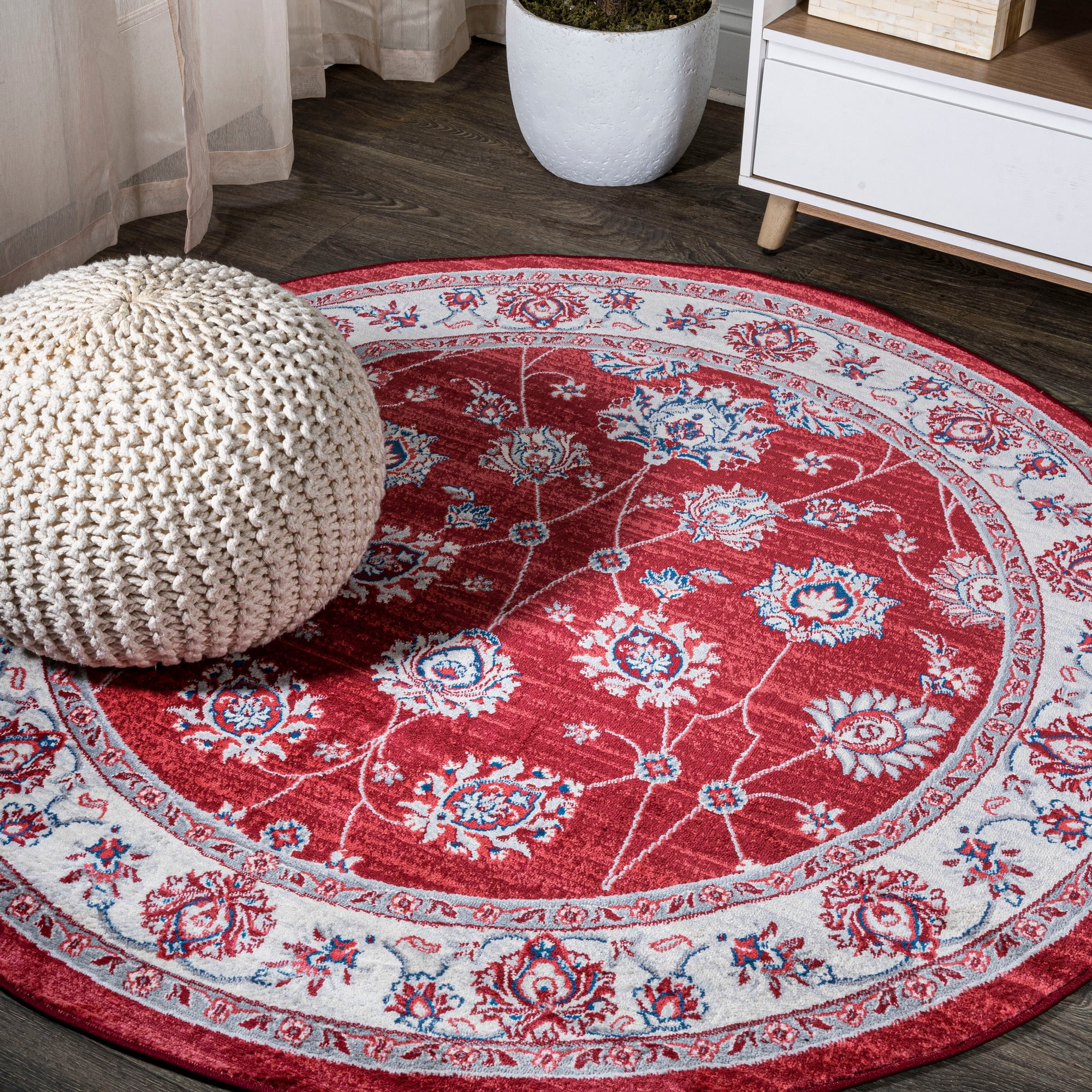 JONATHAN Y MDP101F-5R Modern Persian Vintage Moroccan Traditional Red ...