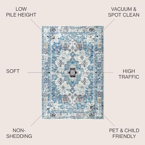 JONATHAN Y MDP202A-4 Modern Boho Vintage Medallion Bohemian Indoor Area ...