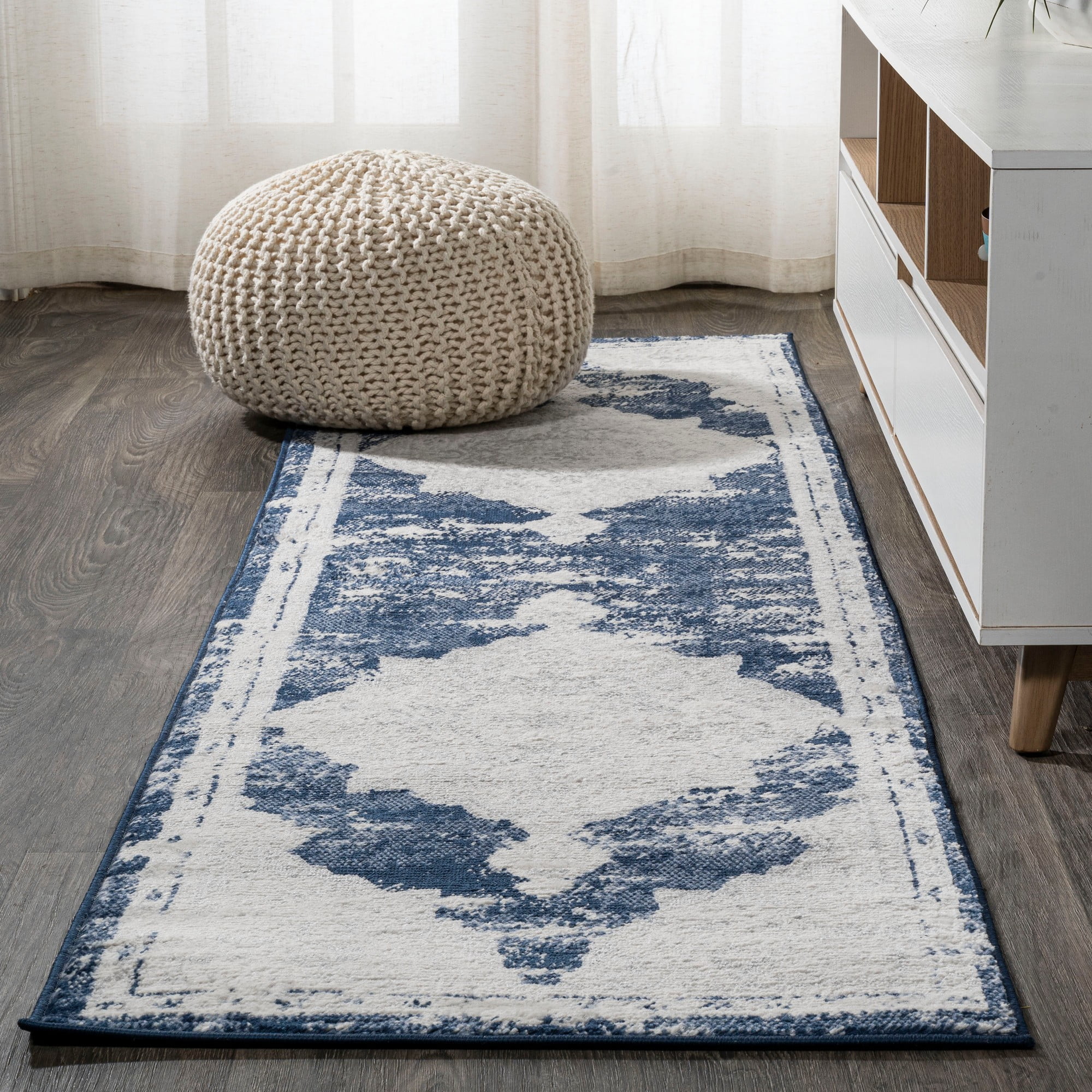 JONATHAN Y MODERN PERSIAN 2 x 8 Runner Rug, Alhambra Ornate Medallion ...