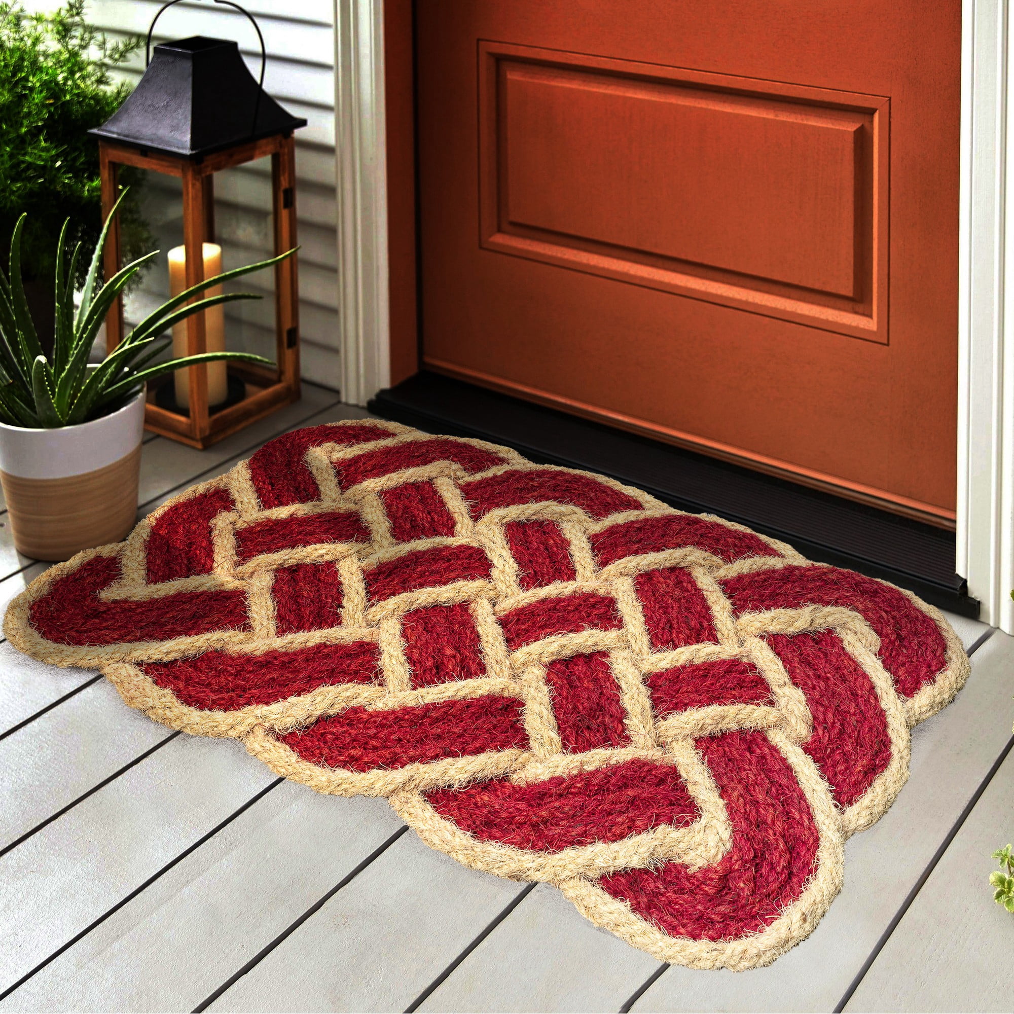 JONATHAN Y NRF100E-1830 Maeve Classic Coastal Scalloped Basketweave ...