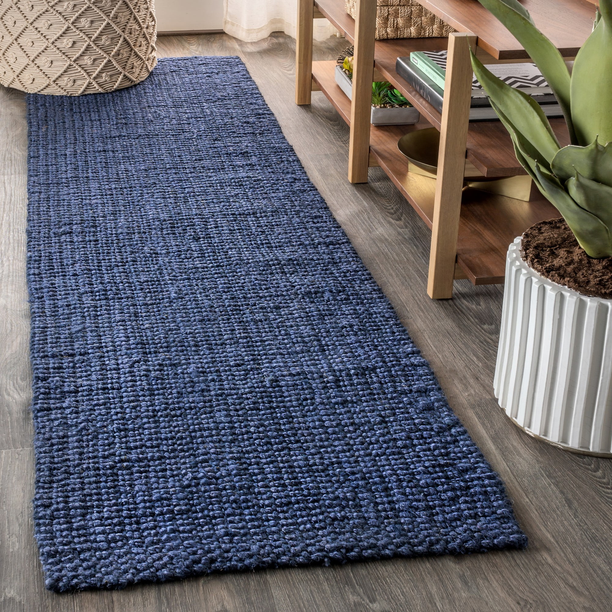 JONATHAN Y NATURAL FIBER 2 x 20 Runner Rug, Pata Hand Woven Chunky Jute ...