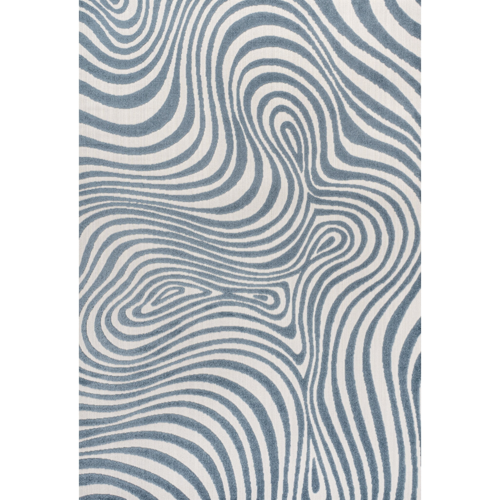 JONATHAN Y Nordby Abstract Groovy Striped Area Rug 8 X 10 - Dark Blue ...