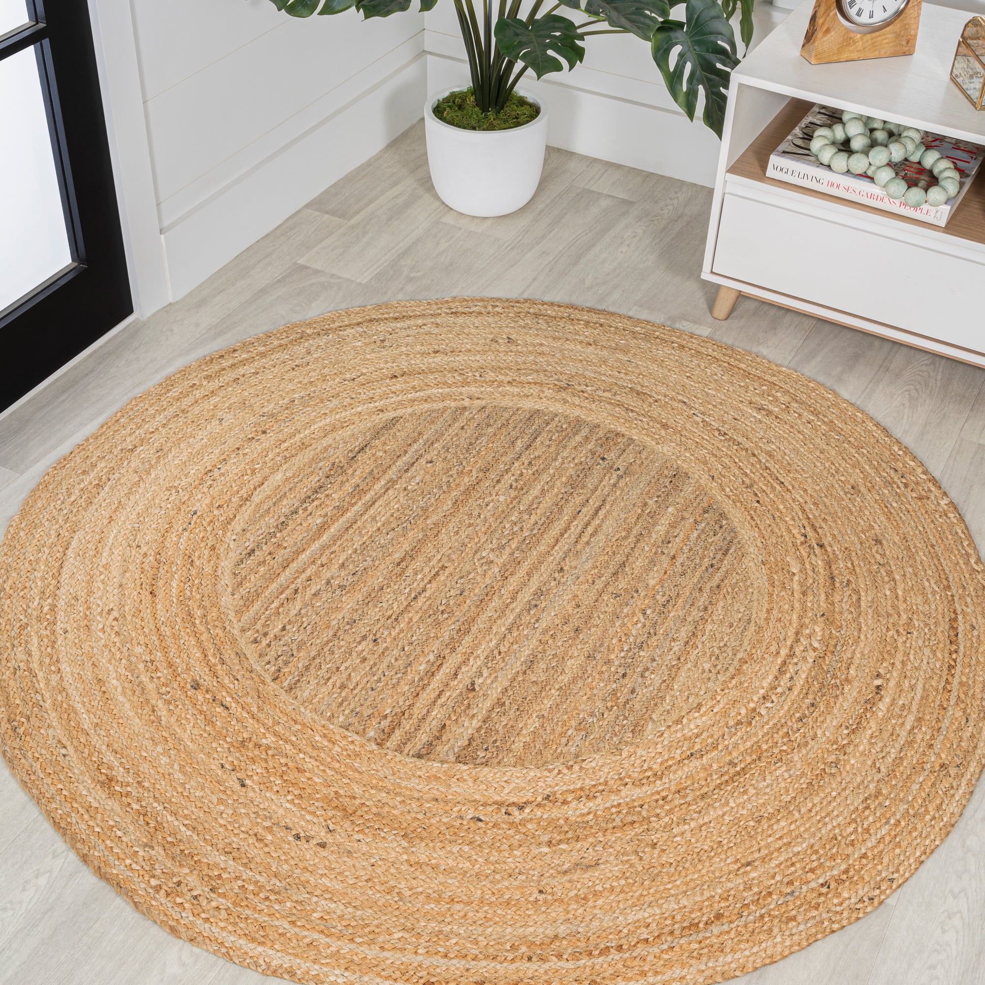 JONATHAN Y ANSA COLLECTION Harmony Boho Jute Circle Natural 4' Round ...