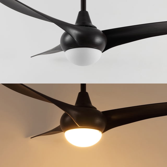 JONATHAN Y Raffles 52" 1-Light Vintage Iron/Plastic Mobile-App/Remote ...