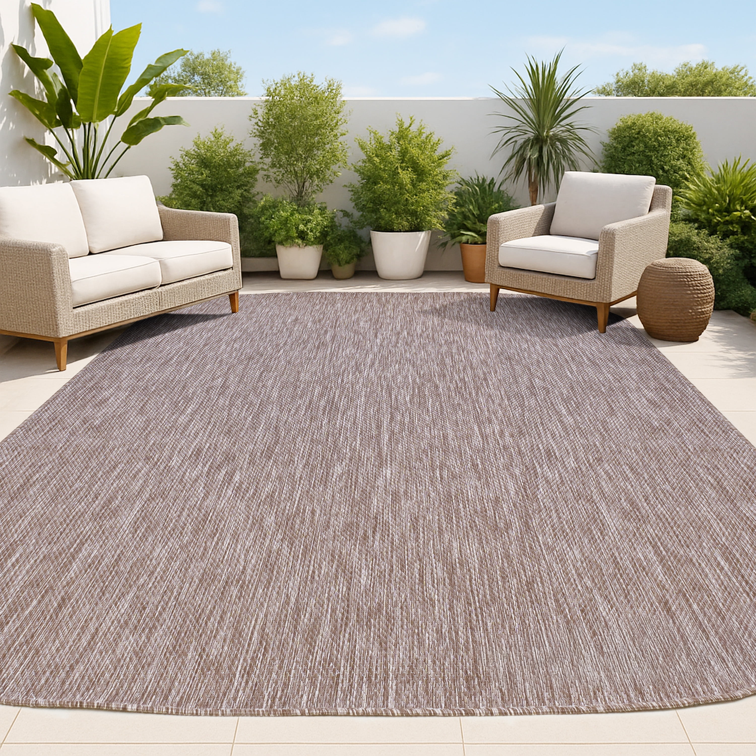 JONATHAN Y SHAPES 9 x 12 Area Rug, Miles Minimalist Radius Corner ...