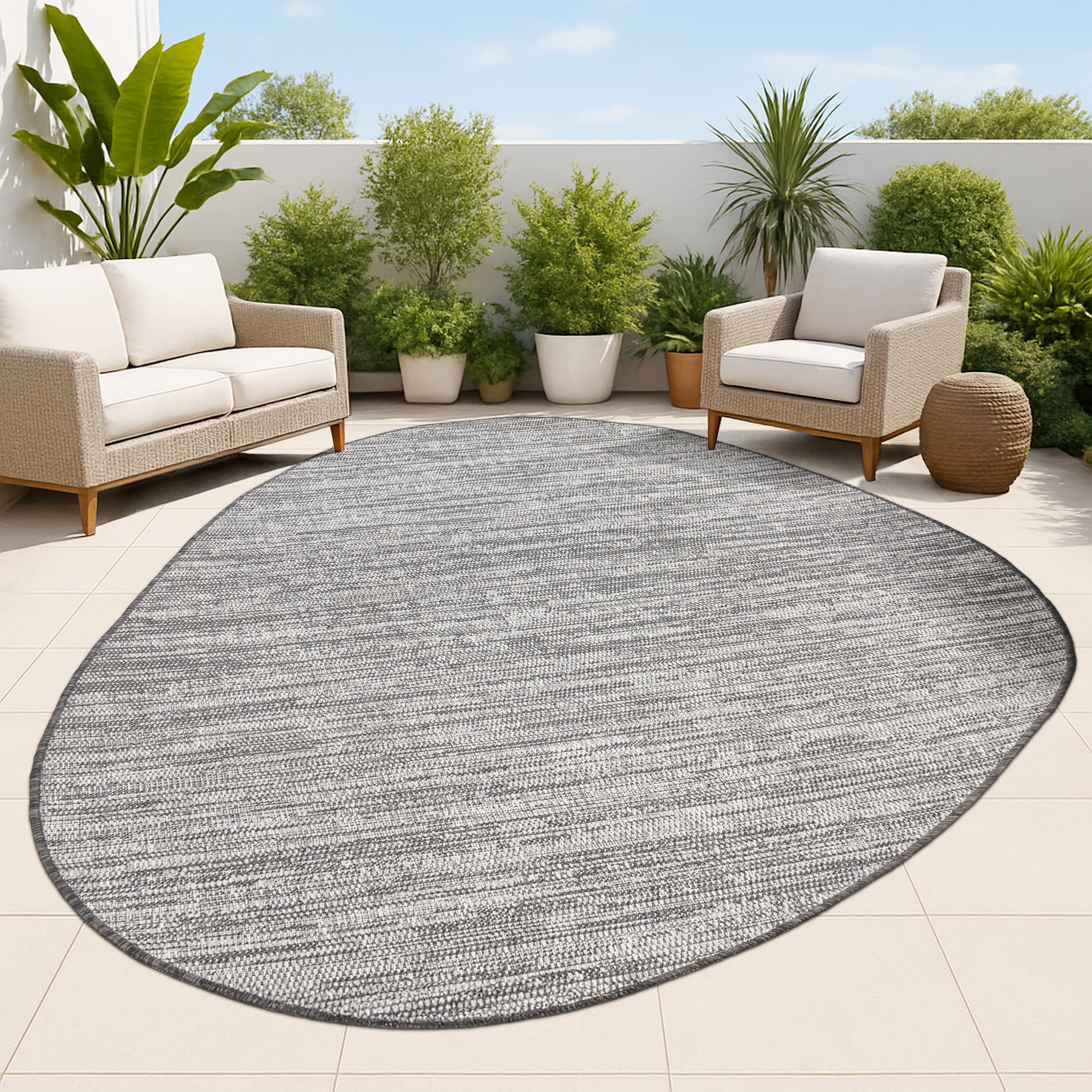 JONATHAN Y SHAPES 6 x 9 Area Rug, Callan Rustic Abstract - Gray/Black ...