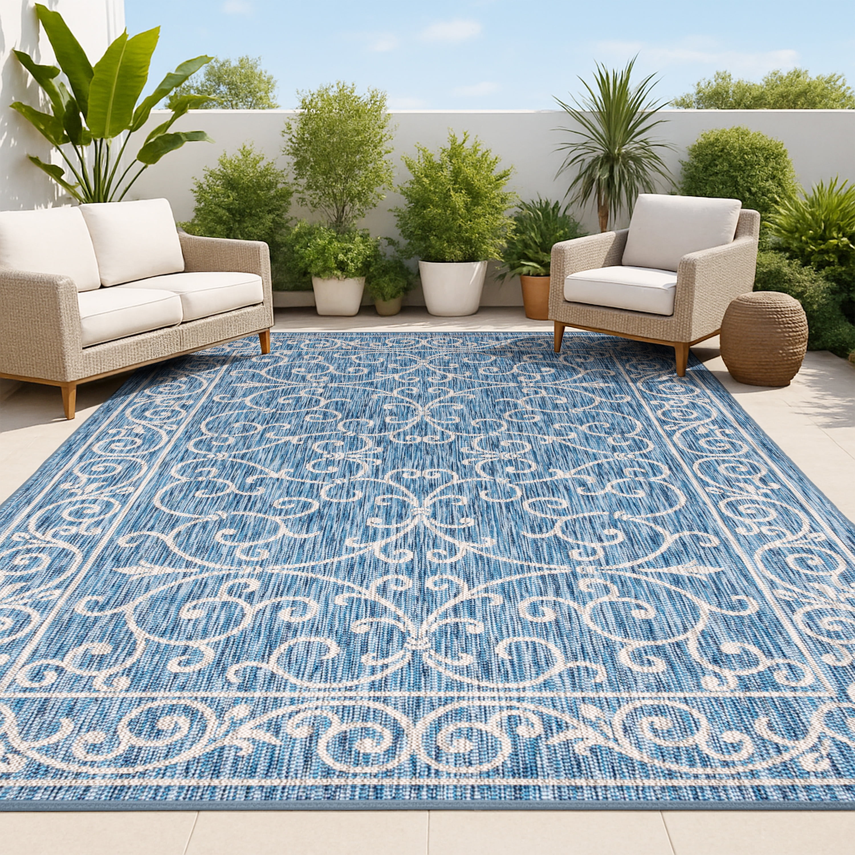 JONATHAN Y SANTA MONICA 9 x 12 Area Rug, Charleston Vintage Filigree ...