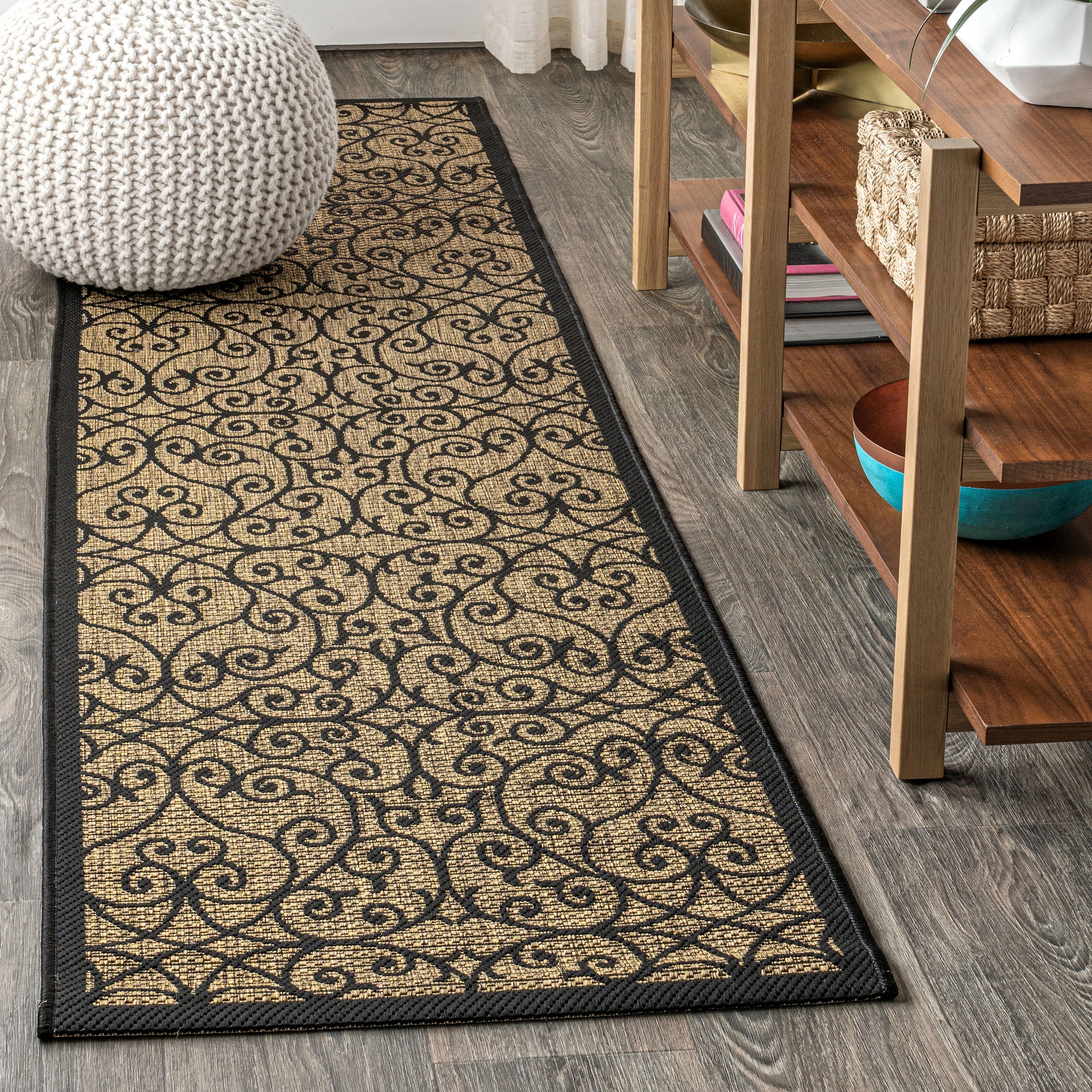 JONATHAN Y SANTA MONICA 2 x 8 Runner Rug, Madrid Vintage Filigree ...