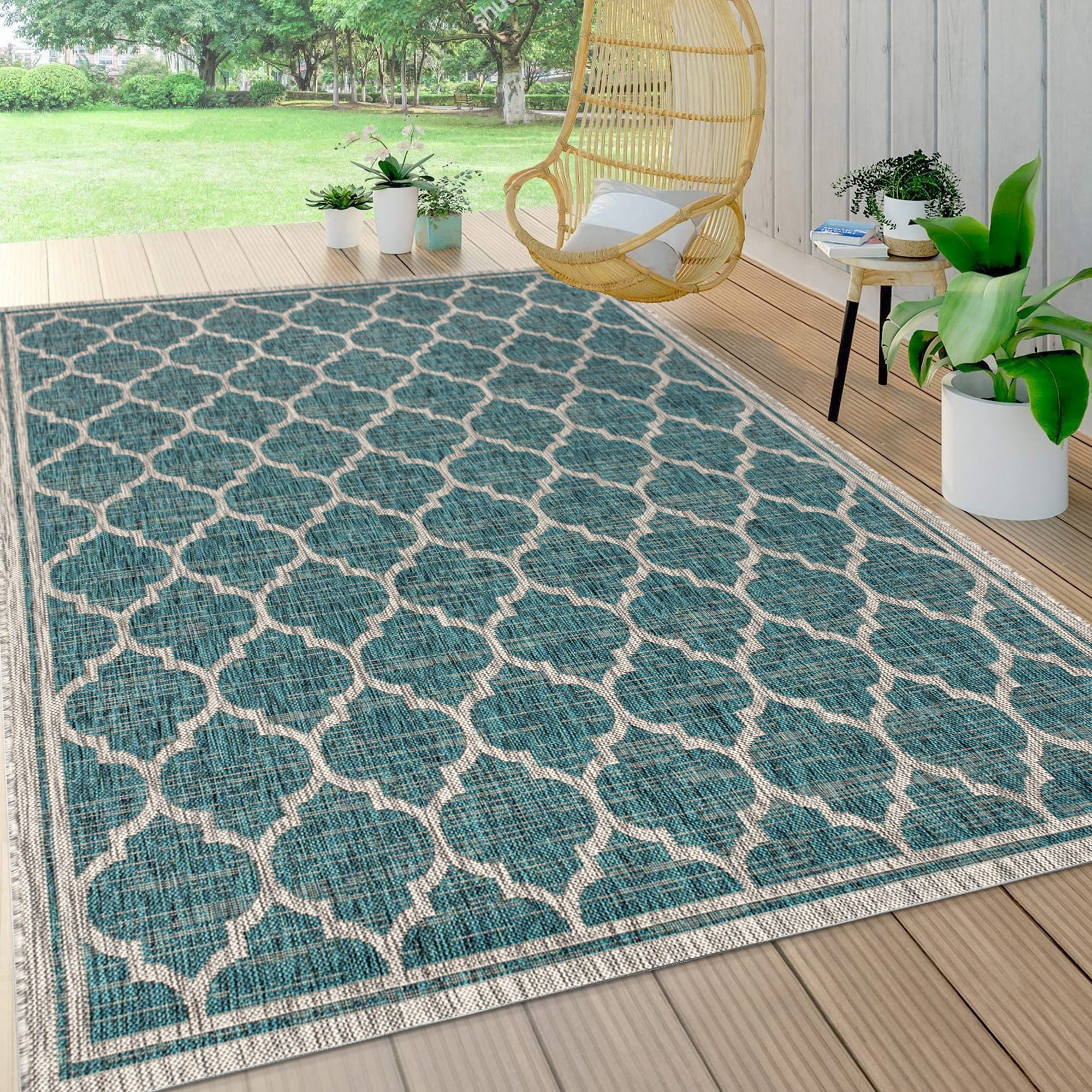 JONATHAN Y SANTA MONICA 3 x 5 Area Rug, Trebol Moroccan Trellis ...