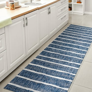 Mainstays Titan Runner Rug, Blue, 22.5" x 72". - Walmart.com