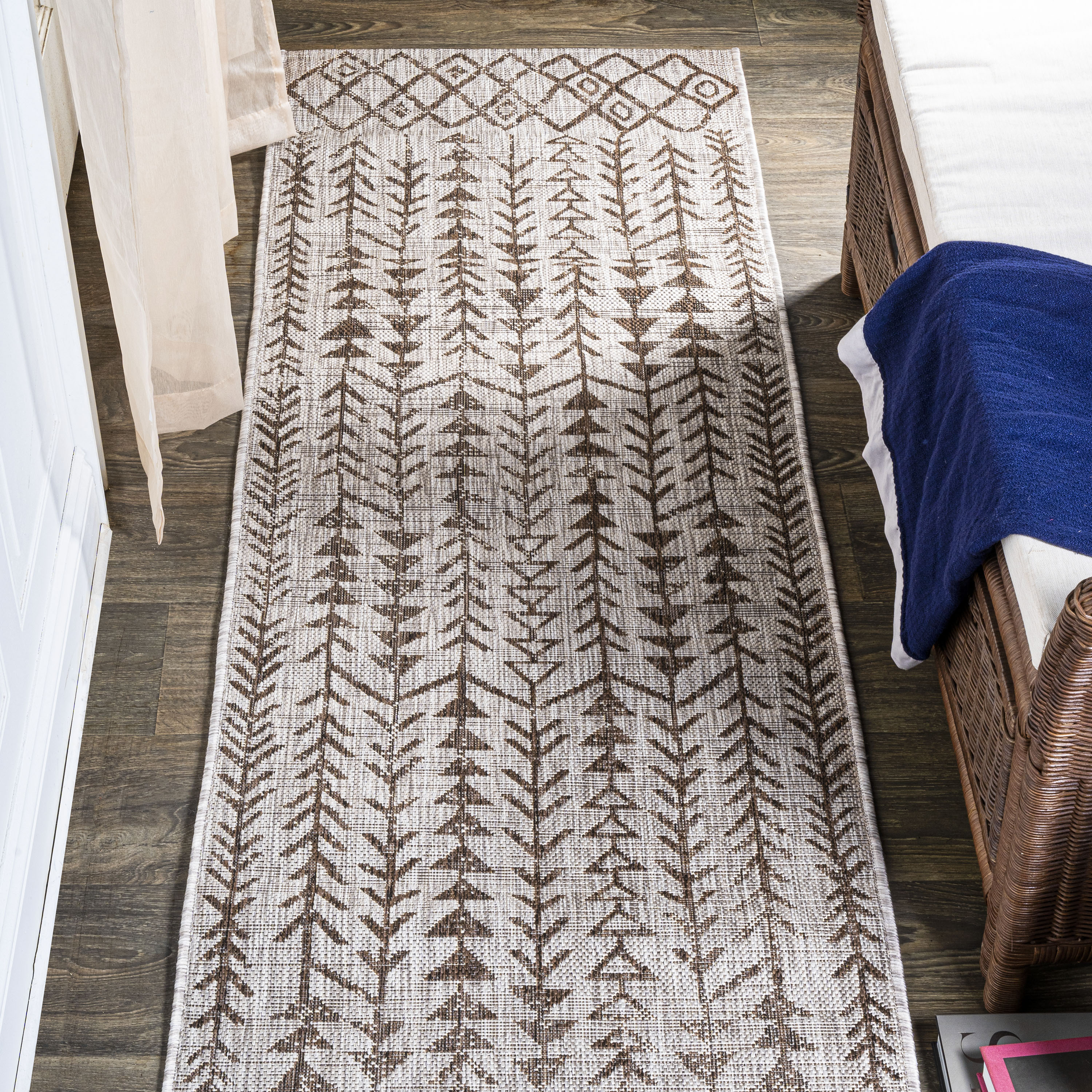 JONATHAN Y SANTA MONICA 2 x 8 Runner Rug, Tokay Bohemian Geometric ...